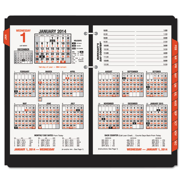 Burkhart s Day Counter Desk Calendar Refill By AT A GLANCE AAGE71250