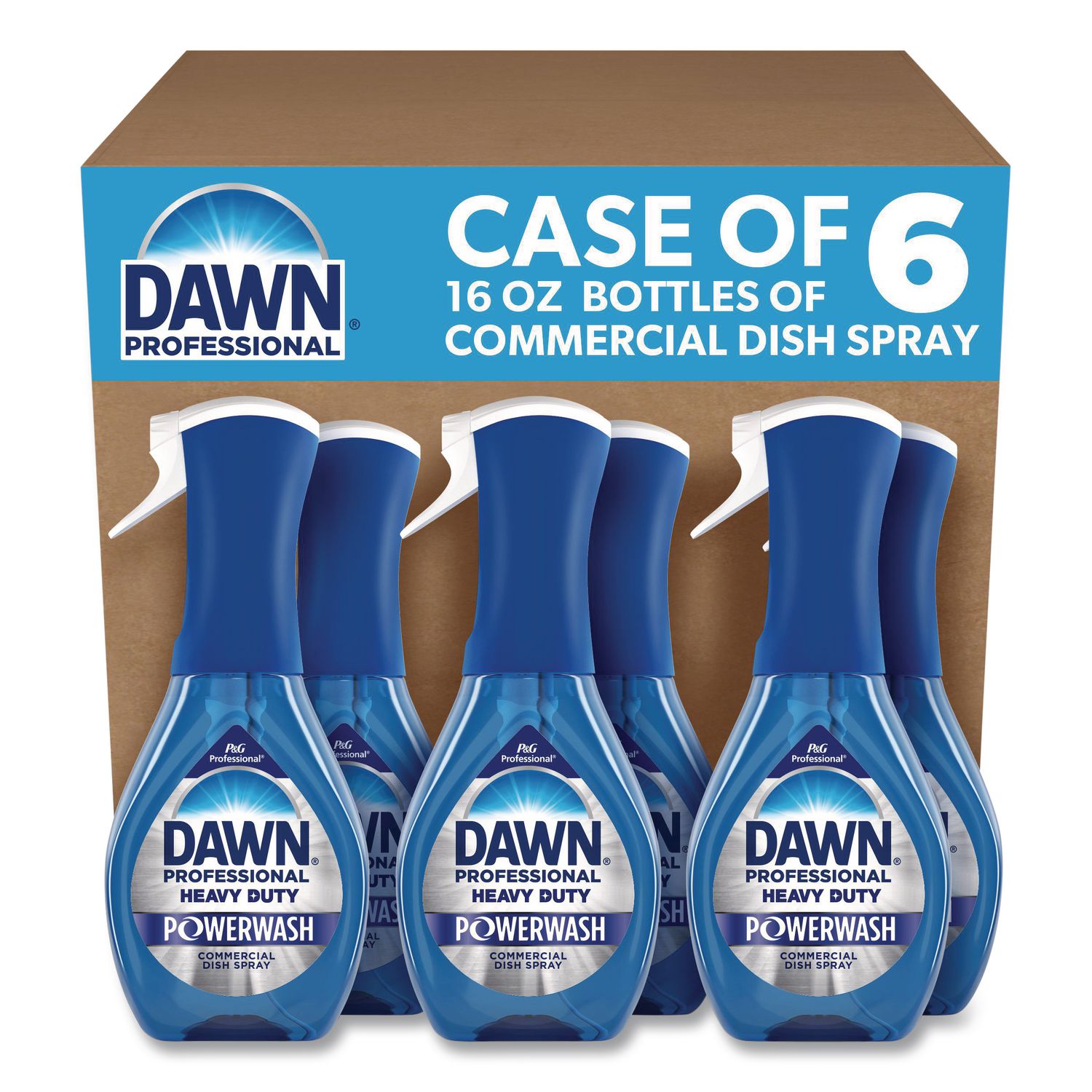 Heavy Duty Powerwash Commercial Dish Spray, 16 oz, 6 Pack: 6 Starter ...