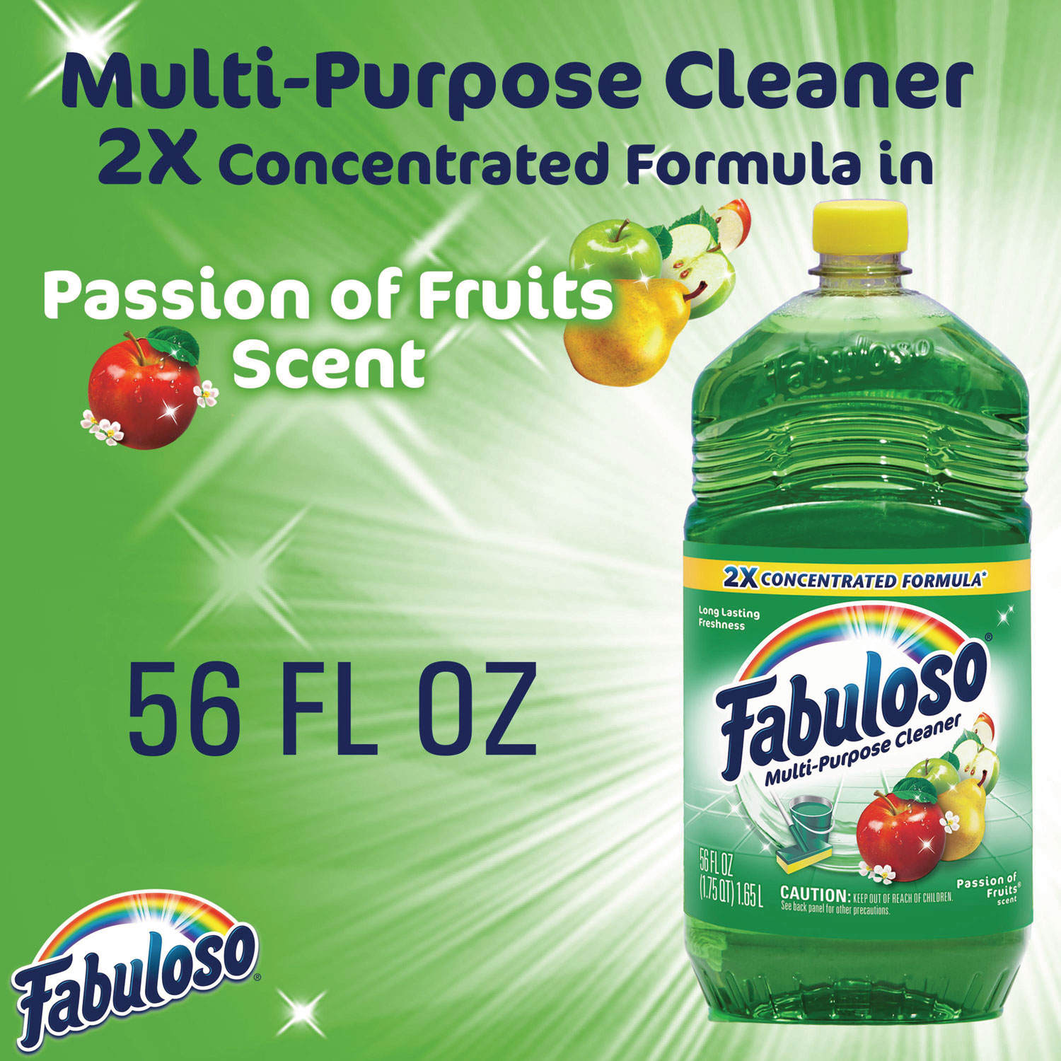 Fabuloso® Multi-use Cleaner, Passion Fruit Scent, 56 oz, Bottle, 6 ...