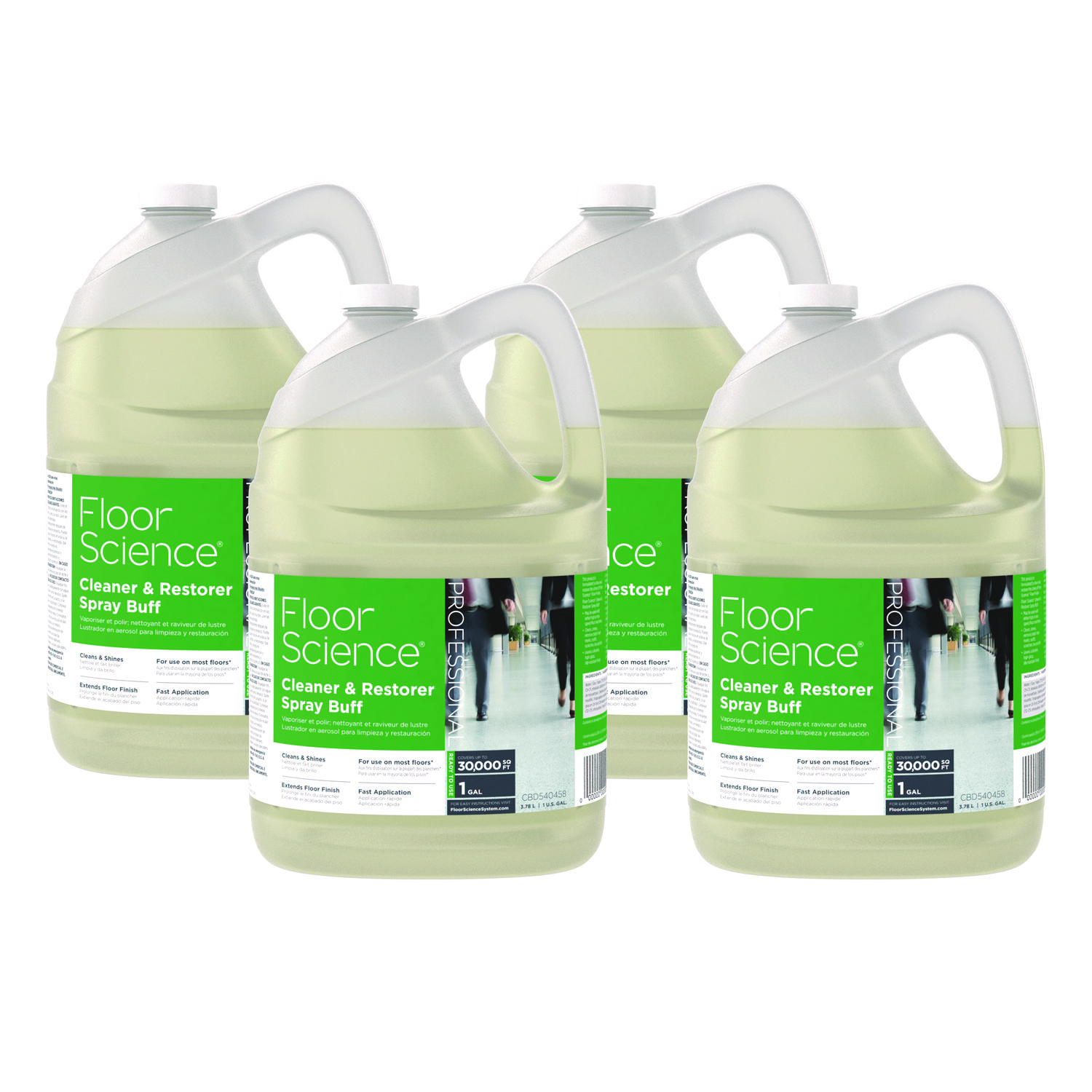 Floor Science Cleaner/Restorer Spray Buff, Citrus Scent, 1 gal Bottle ...