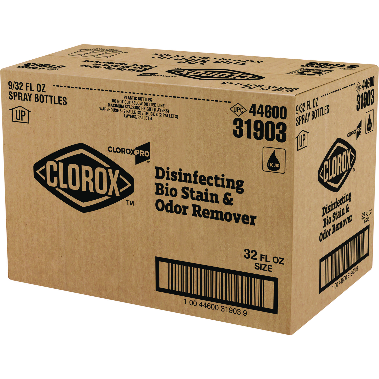 Clorox® Disinfecting Bio Stain and Odor Remover, Fragranced, 32 oz ...