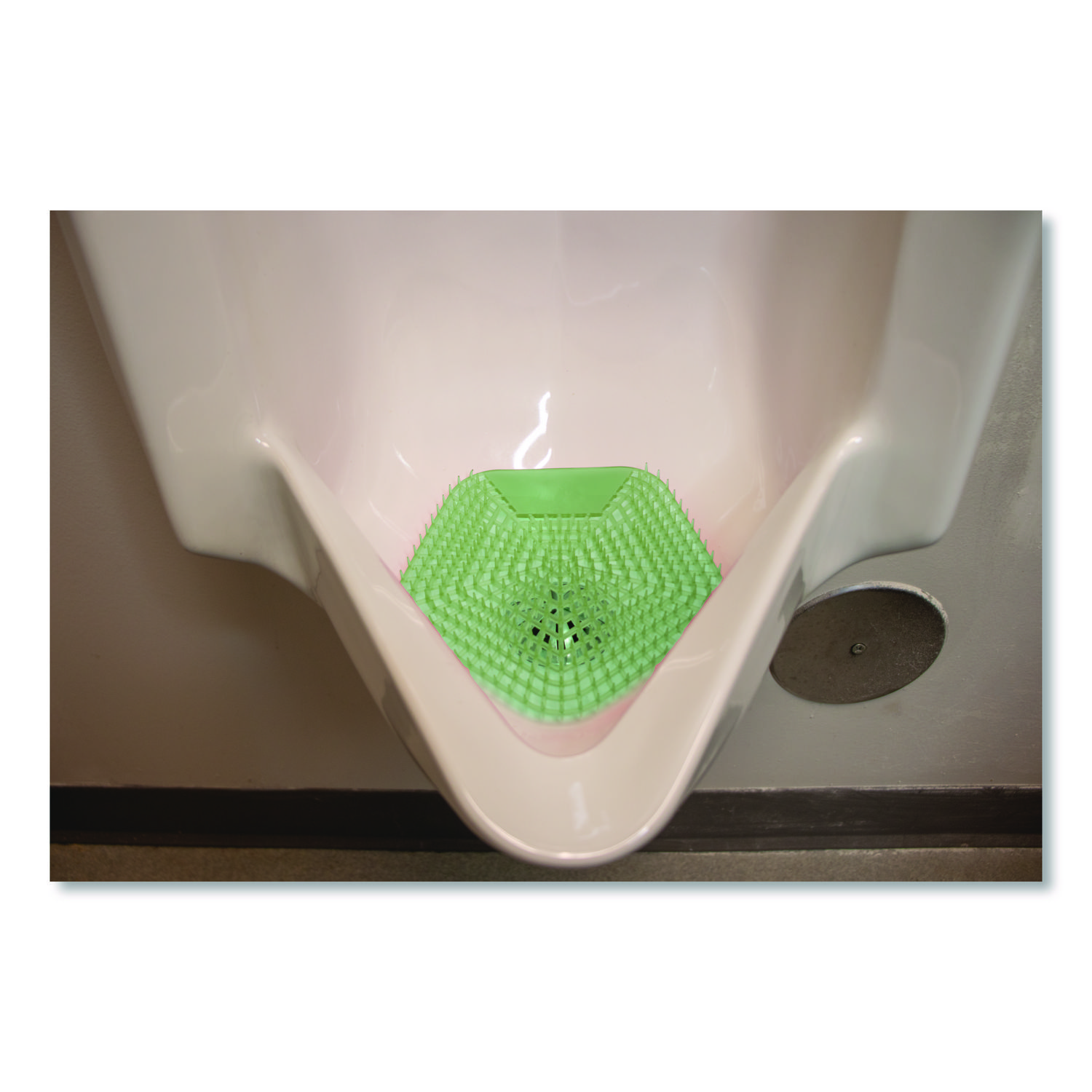 Anti-Splash Urinal Screen, Cucumber Twist Scent, Green, 0.11 oz, 10/Box