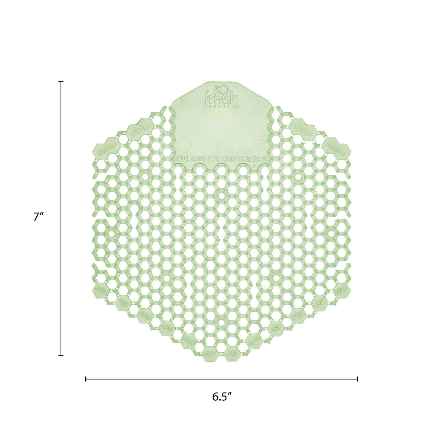 Fresh Products Wave 3D Urinal Deodorizer, Herbal Mint Scent, 58 g, 10 ...