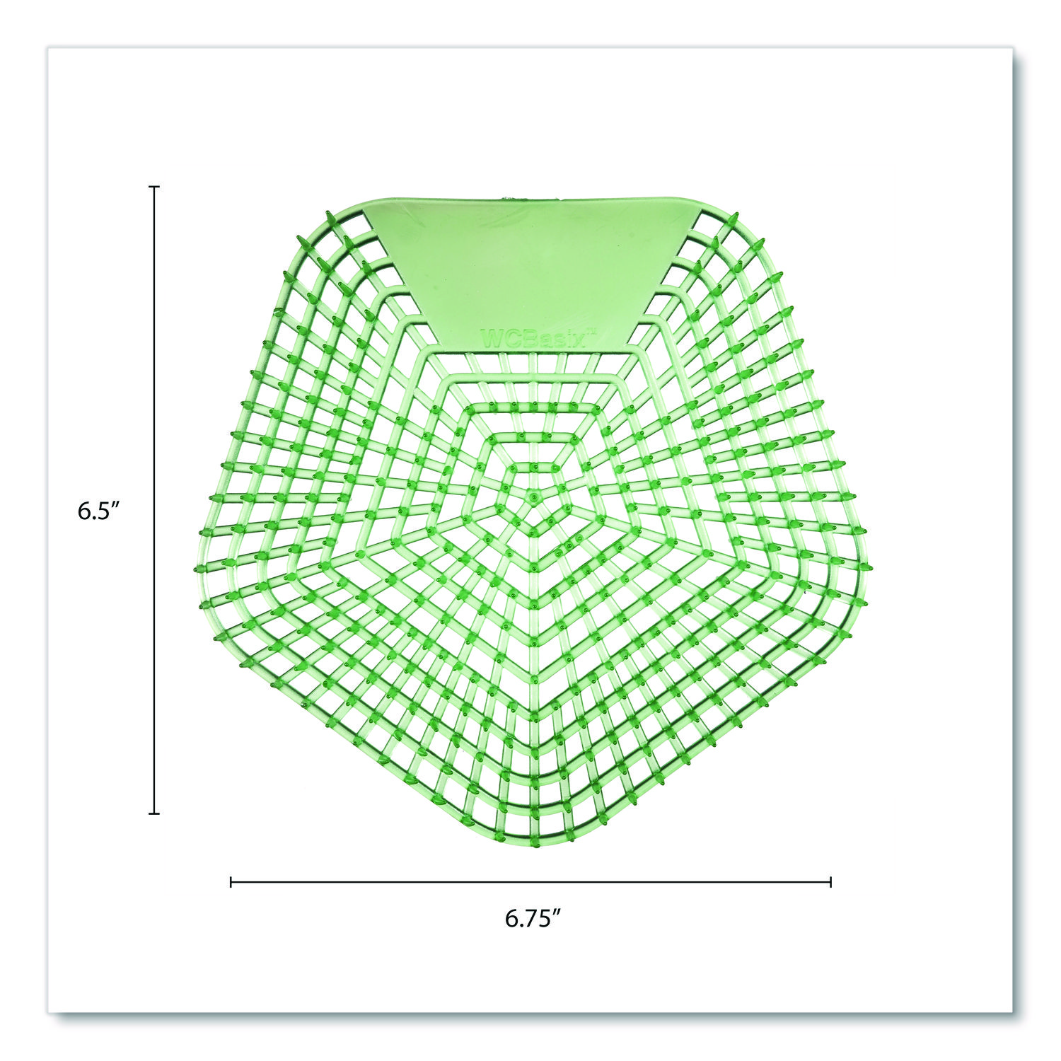 Anti-Splash Urinal Screen, Cucumber Twist Scent, Green, 0.11 oz, 10/Box