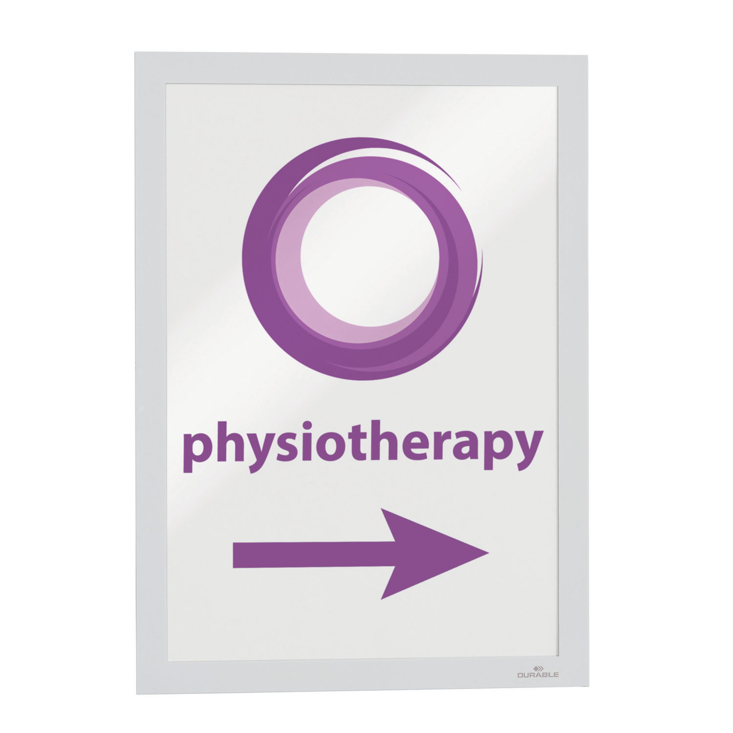 Infoframe DURAFRAME Self Adhesive Double Sided Sign Holder, 9.5 x 12 ...