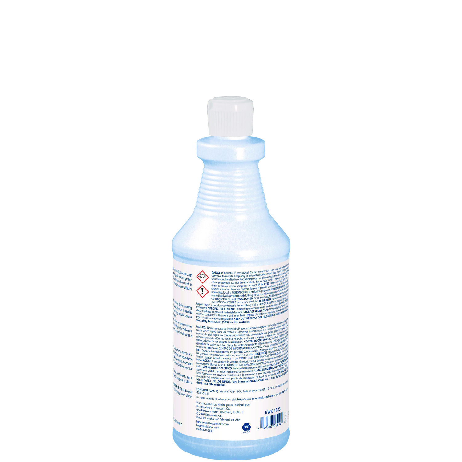 Industrial Strength Alkaline Drain Cleaner and Clog Remover, 32 oz ...