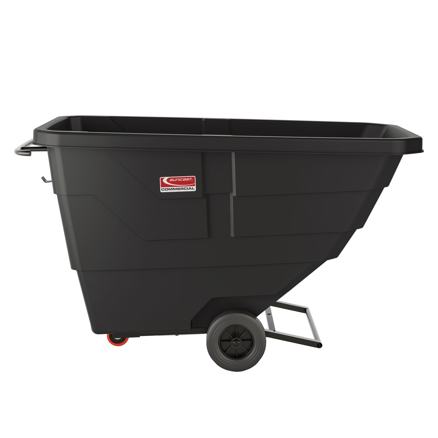 0.75 cu yd Light Duty Tilt Truck, 750 lb Capacity, Black - TonerQuest
