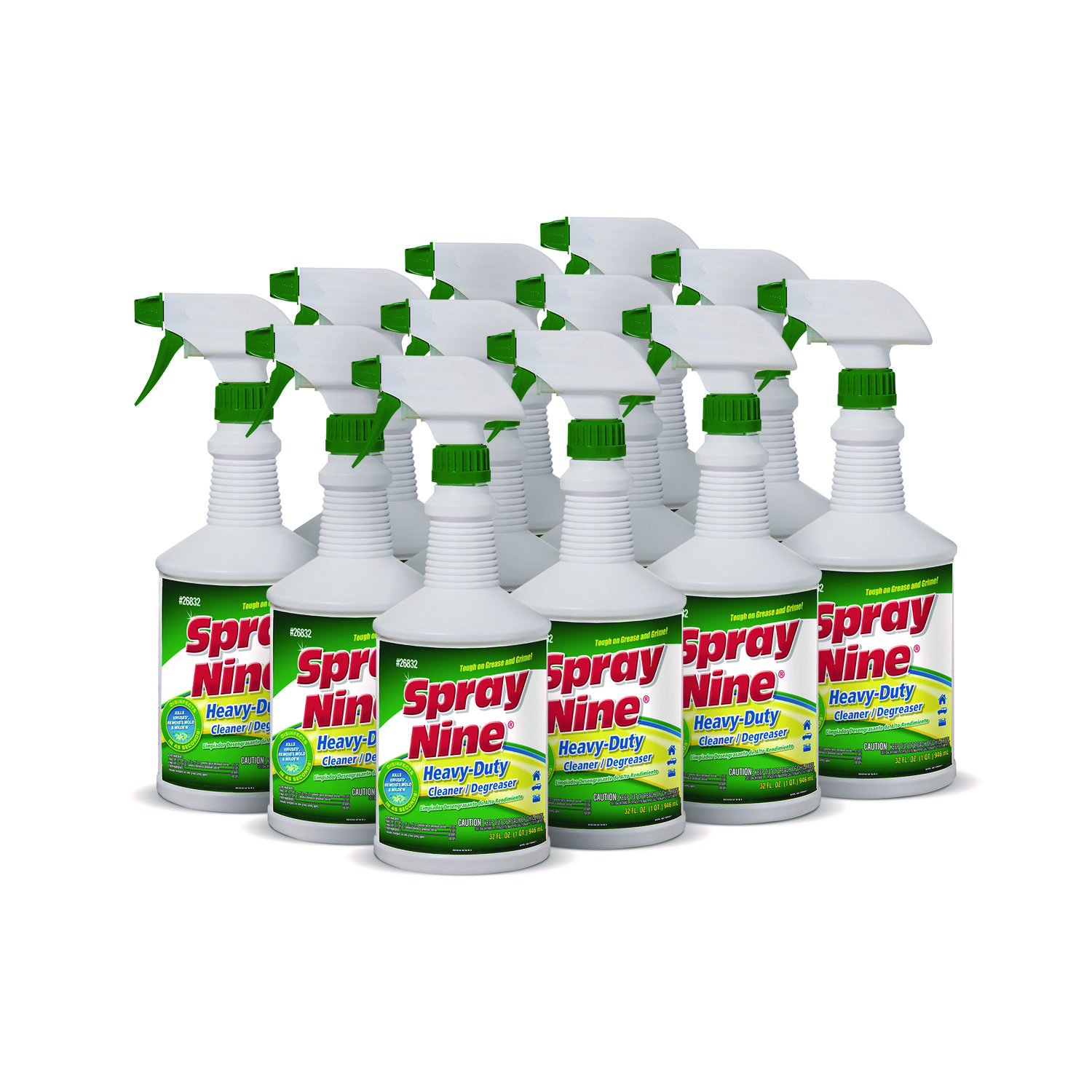 Spray Nine® Heavy Duty Cleaner/Degreaser/Disinfectant, Citrus Scent, 32 ...