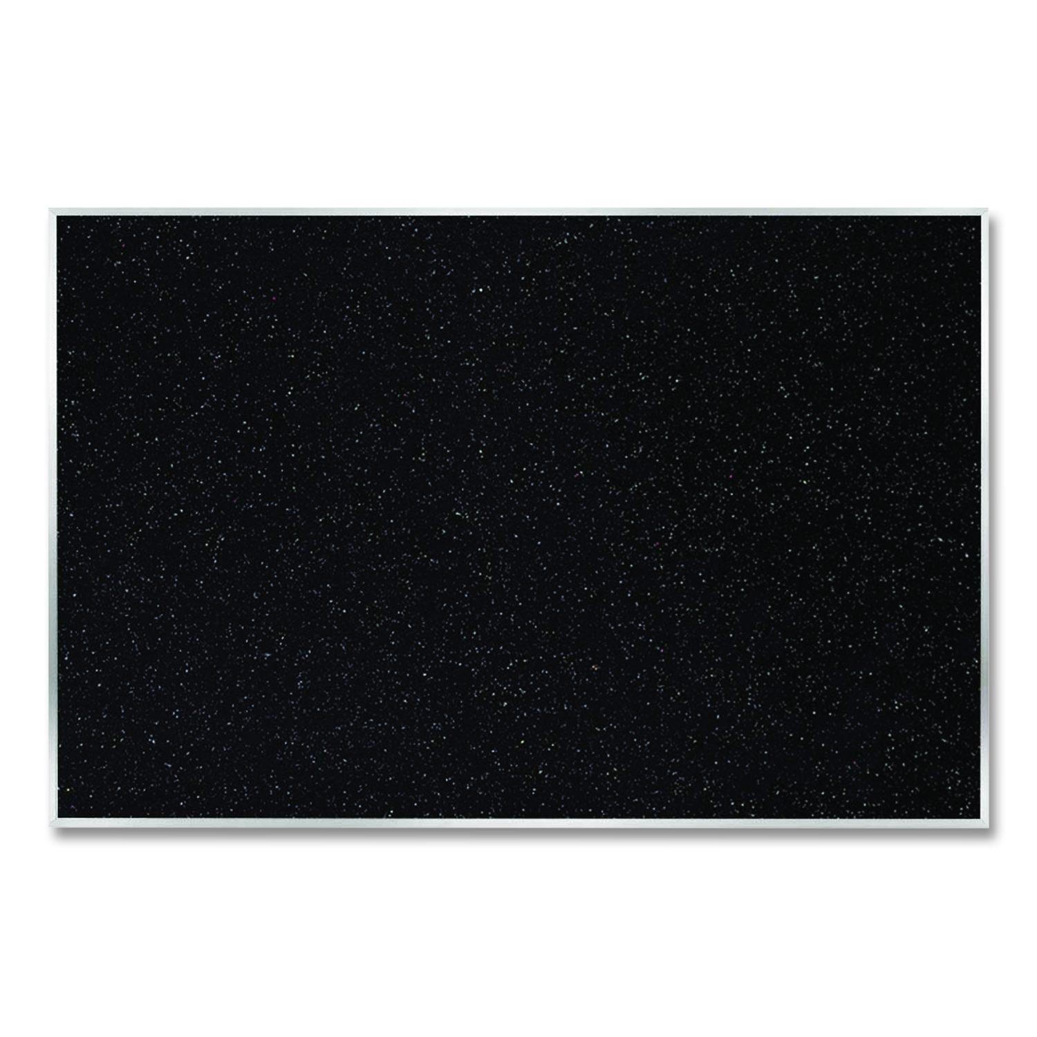 Recycled Bulletin Board, 87.91 x 48.5, Confetti Surface, Satin Aluminum ...