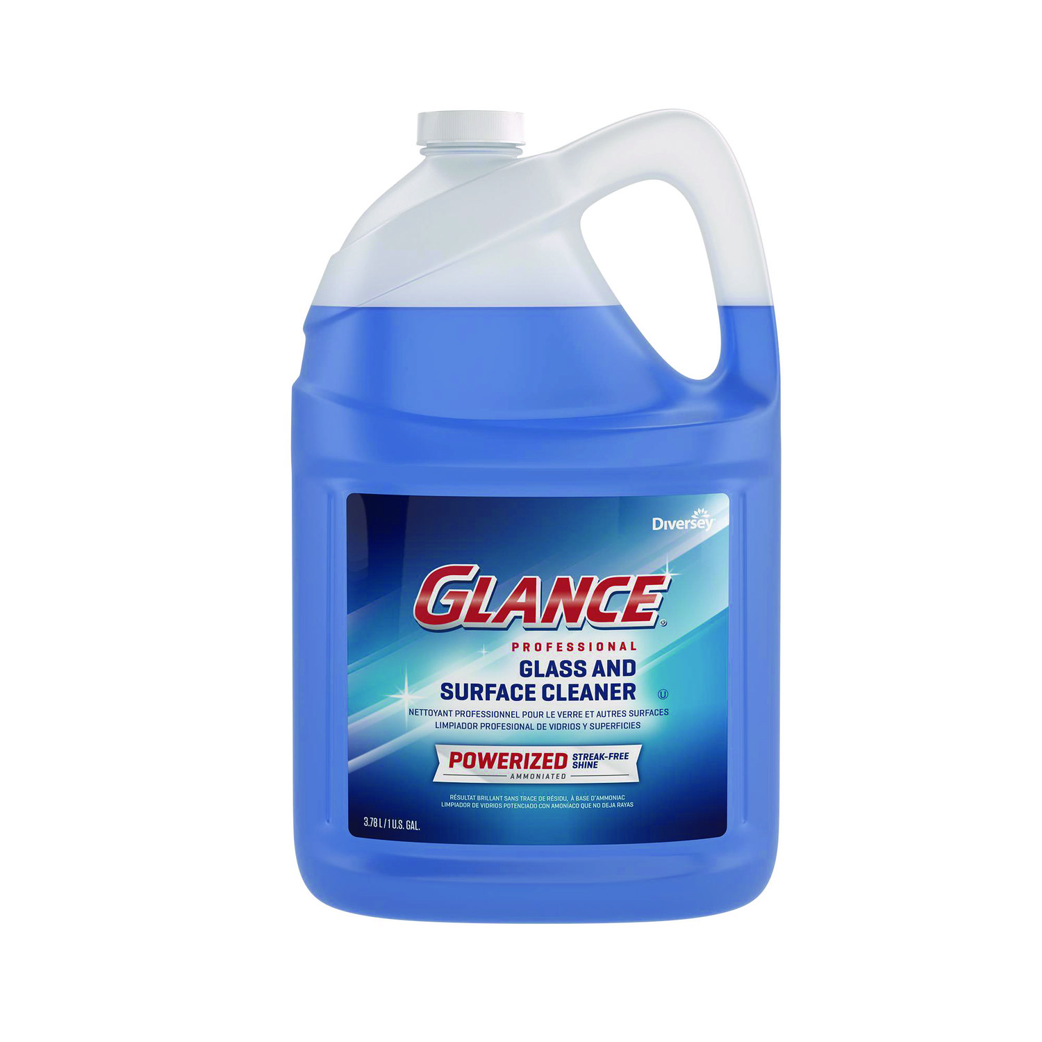 Glance Powerized Glass and Surface Cleaner, Liquid, 1 gal ...