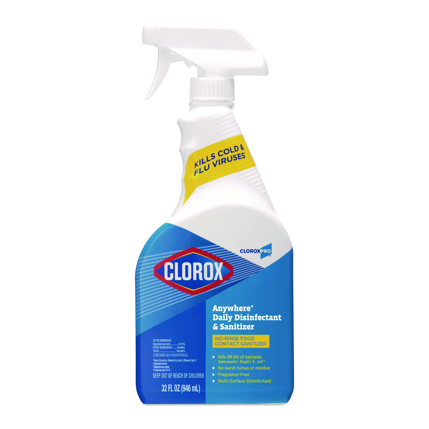 CLO 01698 Clorox Anywhere Hard Surface Sanitizing Spray CLO01698