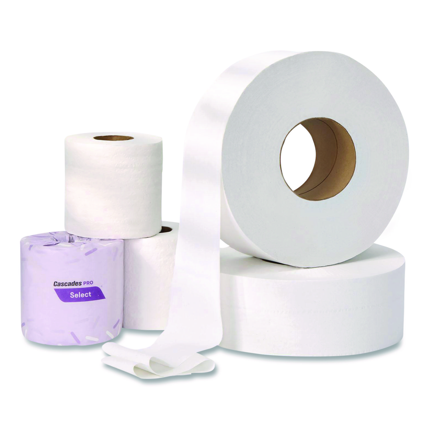 Cascades PRO Select Standard Bath Tissue, 2-Ply, White, 4 x 3.19, 500 ...