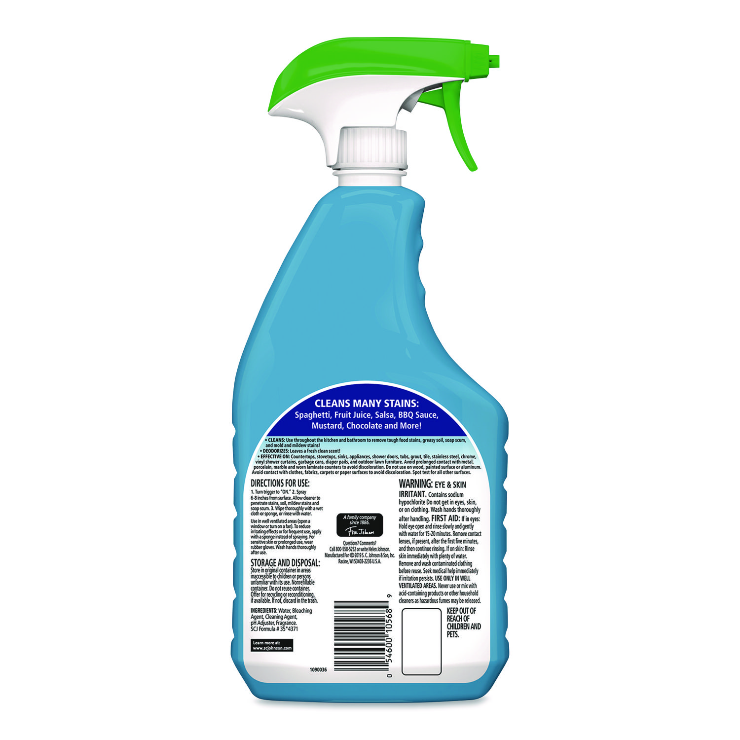 MAX All-Purpose Cleaner with Bleach, Fresh Scent, 32 oz Spray Bottle ...