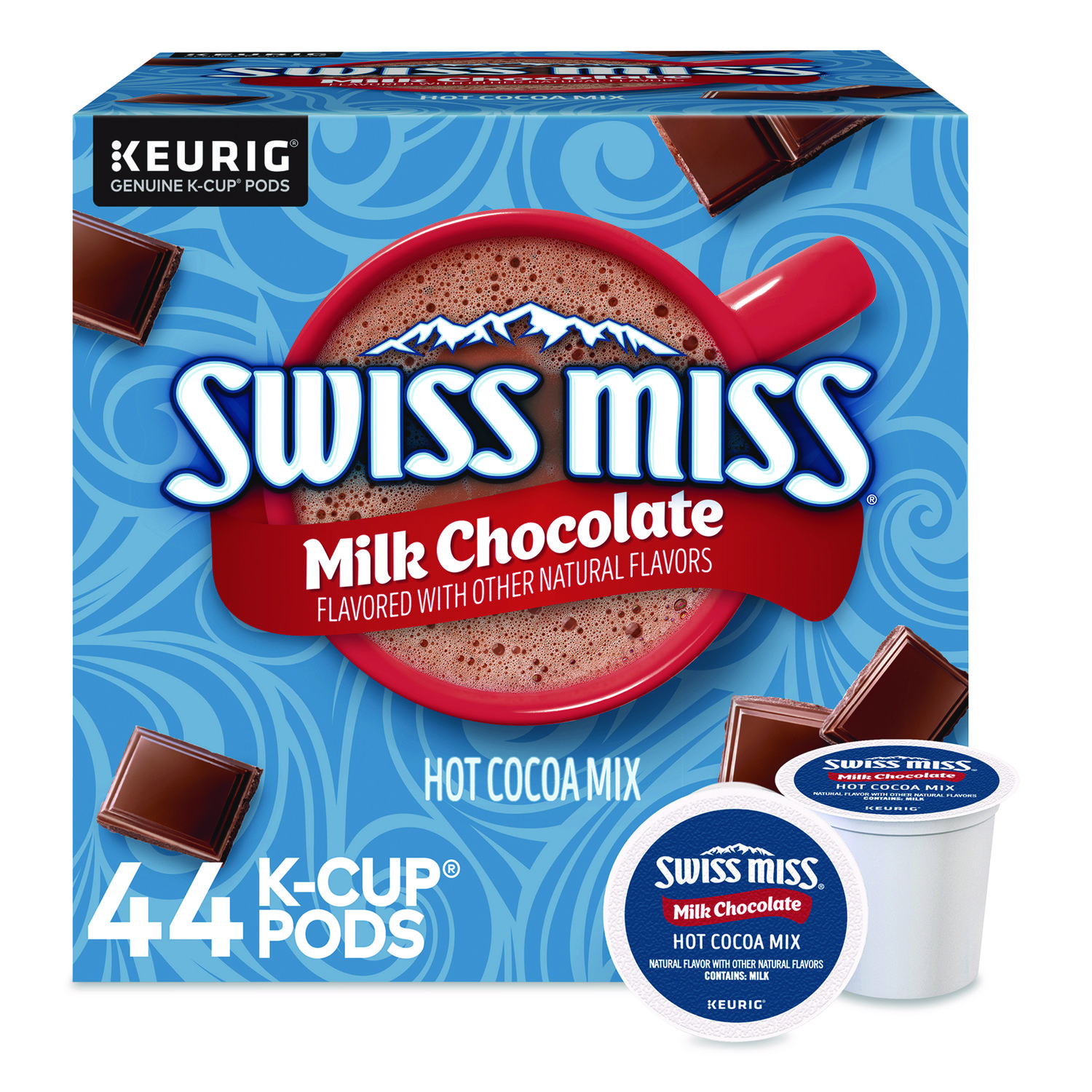 Milk Chocolate Hot Cocoa K-Cups, 0.65 oz, 44/Box - mastersupplyonline