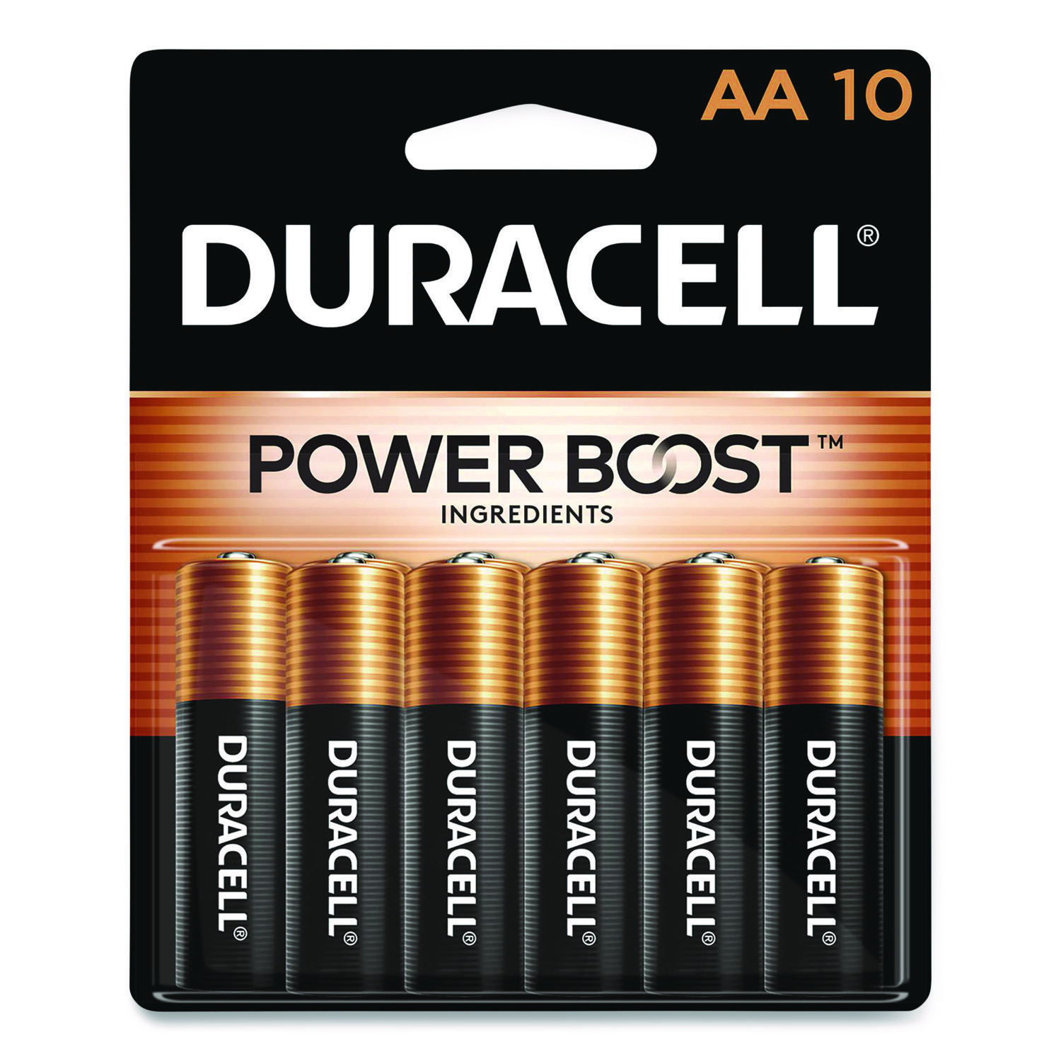 Power Boost CopperTop Alkaline AA Batteries, 10/Pack - mastersupplyonline