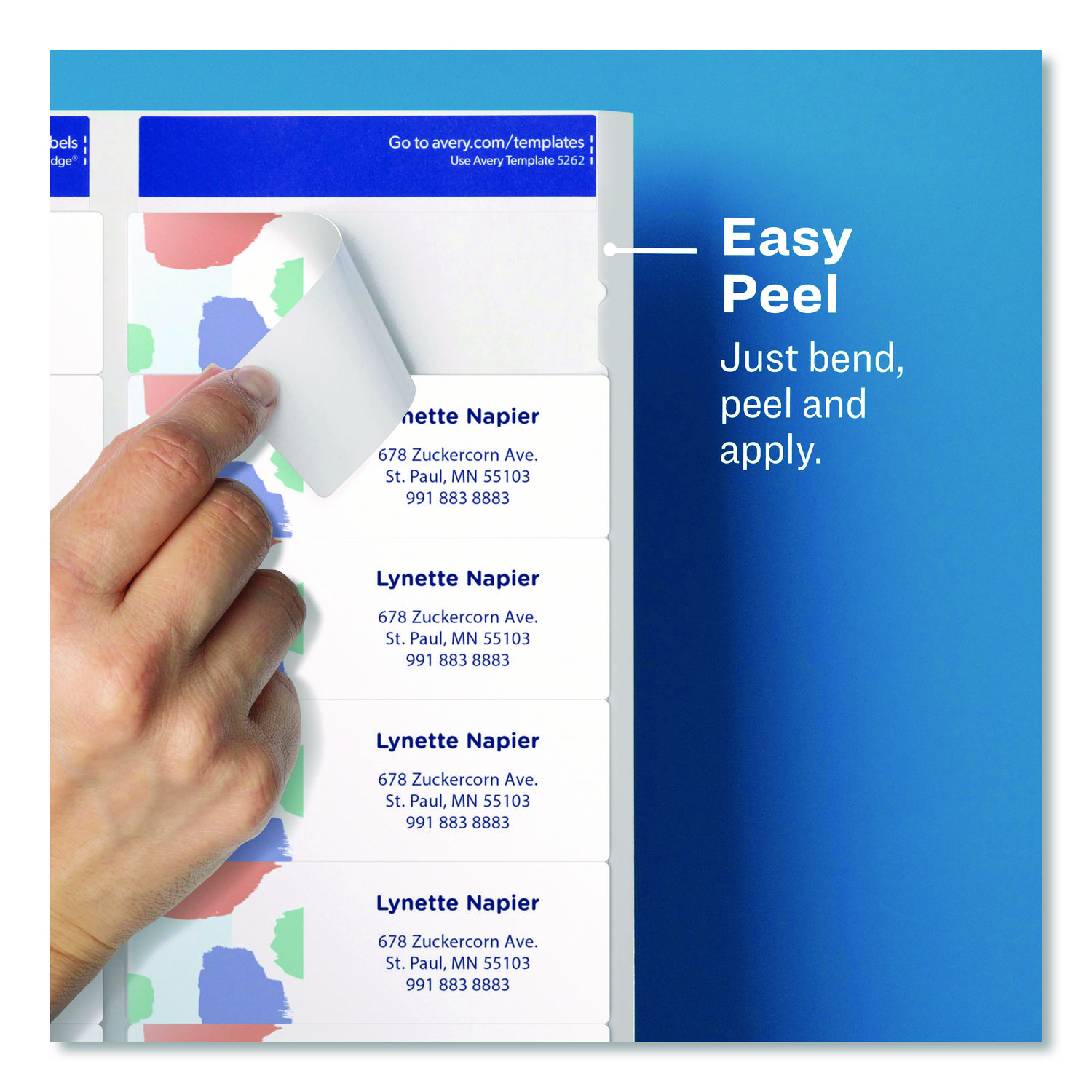 Avery® Matte Clear Easy Peel Mailing Labels w/ Sure Feed Technology ...