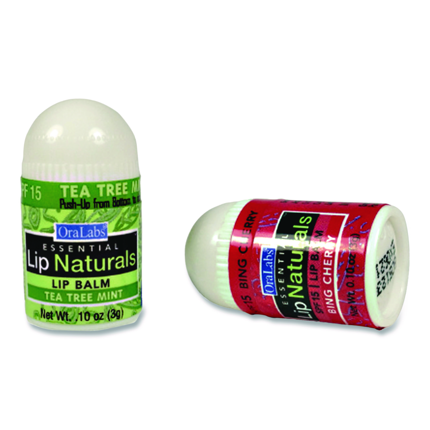 Assorted Flavors Lip Balm, Bing Cherry, Tea Tree Mint, Vanilla Bean, 0. ...