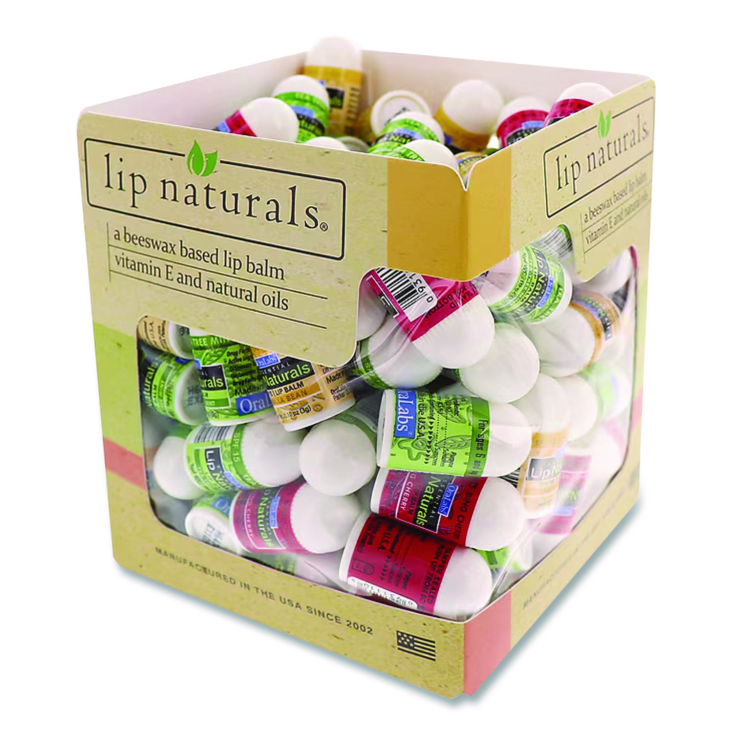 Assorted Flavors Lip Balm, Bing Cherry, Tea Tree Mint, Vanilla Bean, 0. ...