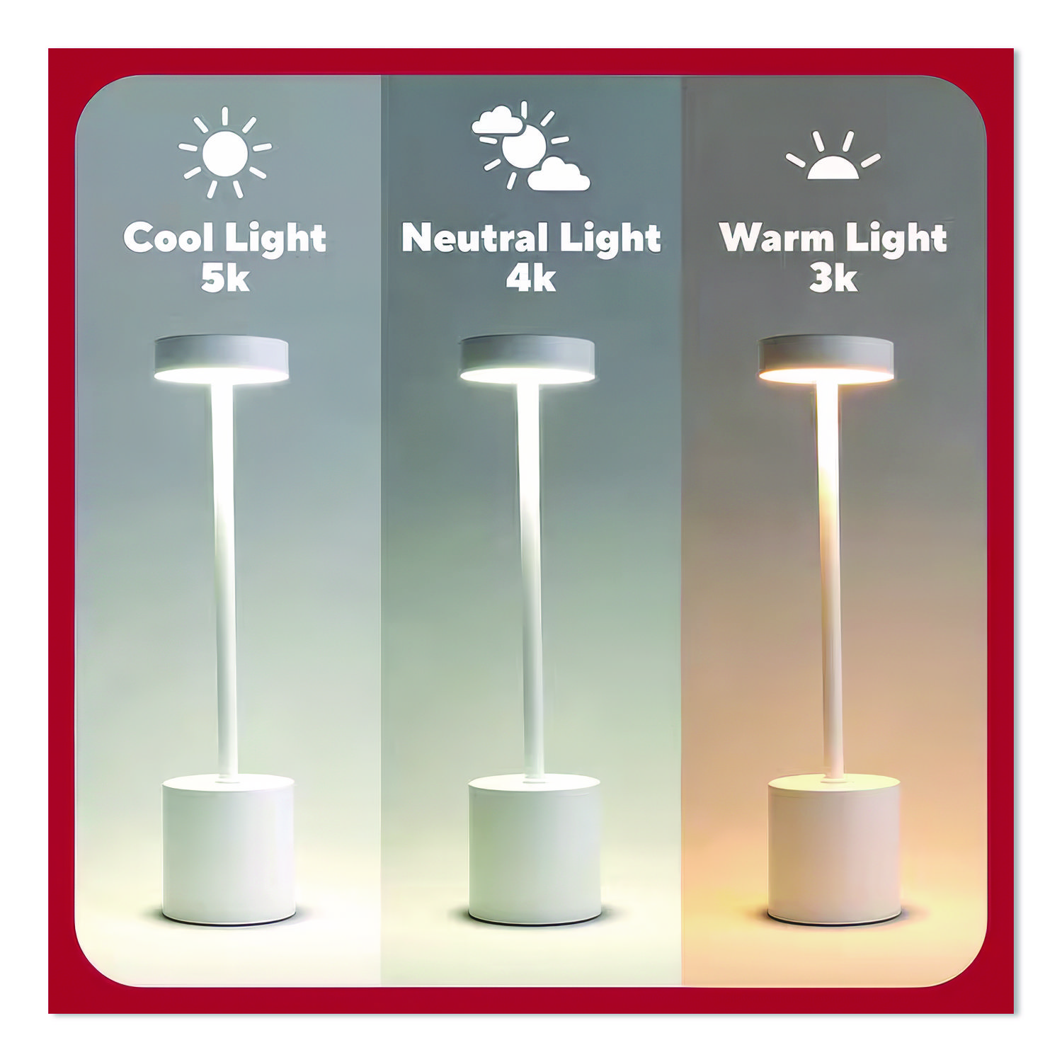 TRU RED™ LED Desk Lamp, Candlestick Neck, 13.5" High, White ; | United ...