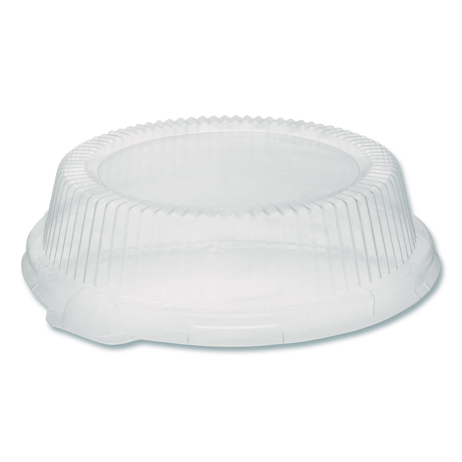 ClearView Dome-Style Lid with Tabs, 8.9" Diameter x 0.8" h, Clear ...