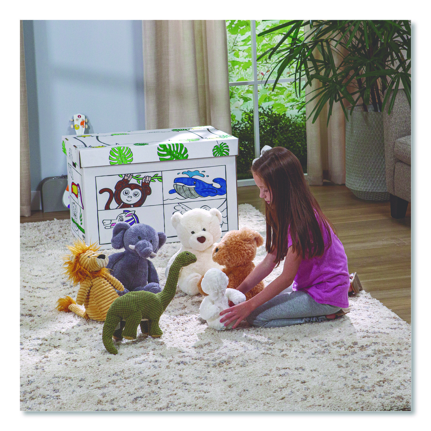 Bankers Box® At Play Color in Toy Box, Animal Design, 1 Section, 39.27 ...