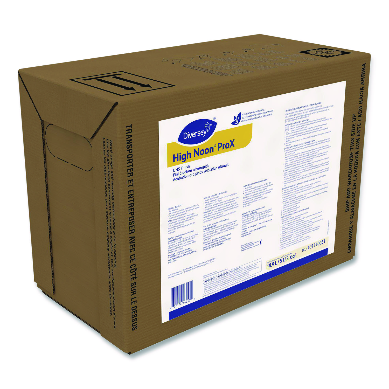 Diversey™ High Noon ProX UHS Finish, 5 gal Bag-in-Box | Wagner Supply ...