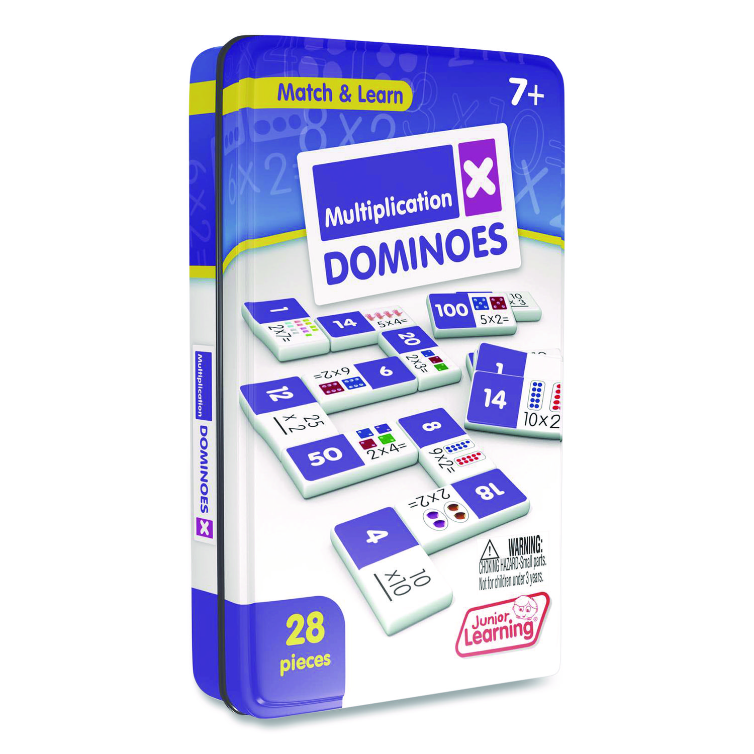 Junior Learning Inc® Multiplication Dominoes, 1 to 2 Players, Grades 2 ...