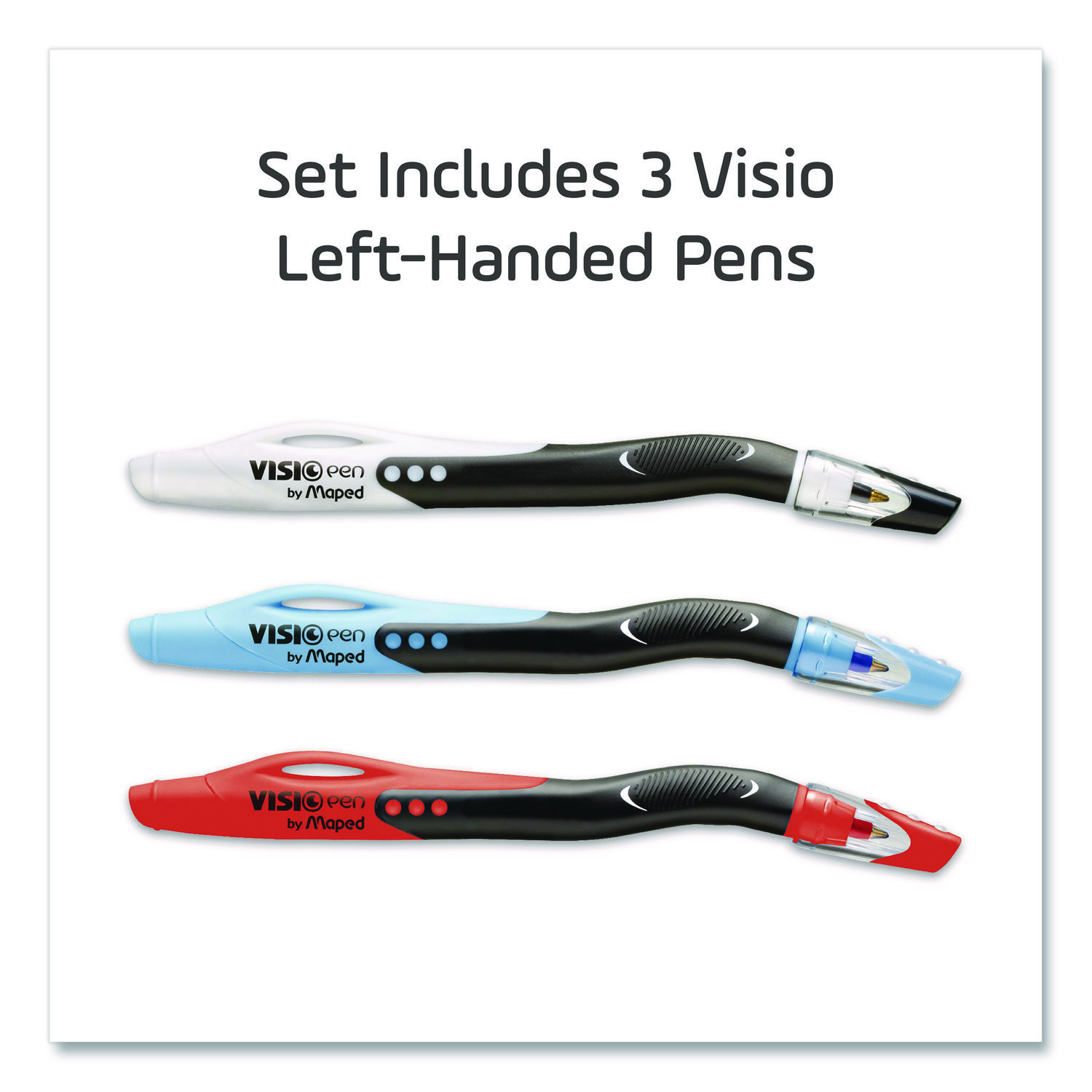 Maped Helix Visio Left-Handed Ballpoint Pen, Stick, Medium 1 mm ...