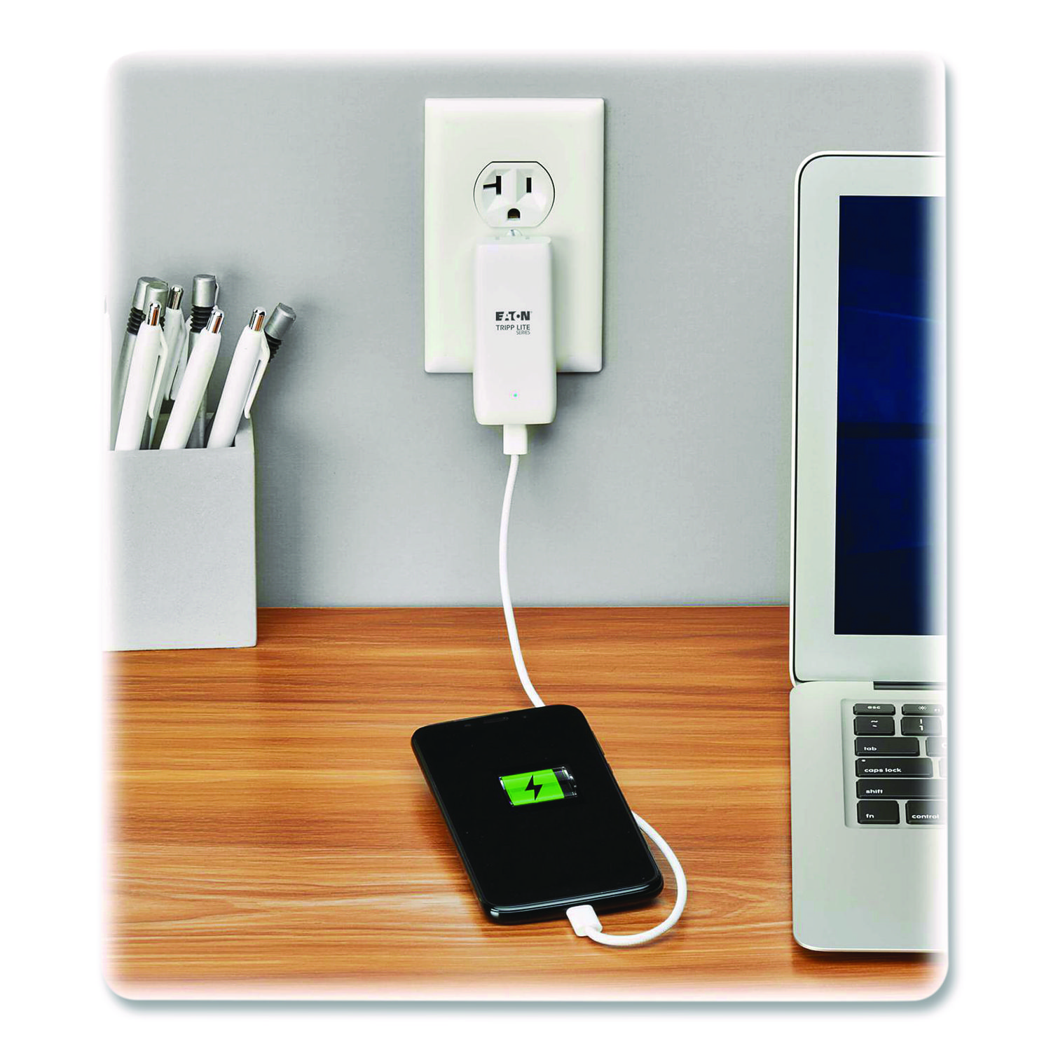 Tripp Lite by Eaton Flat One-Port USB-C Wall Charger with GaN ...