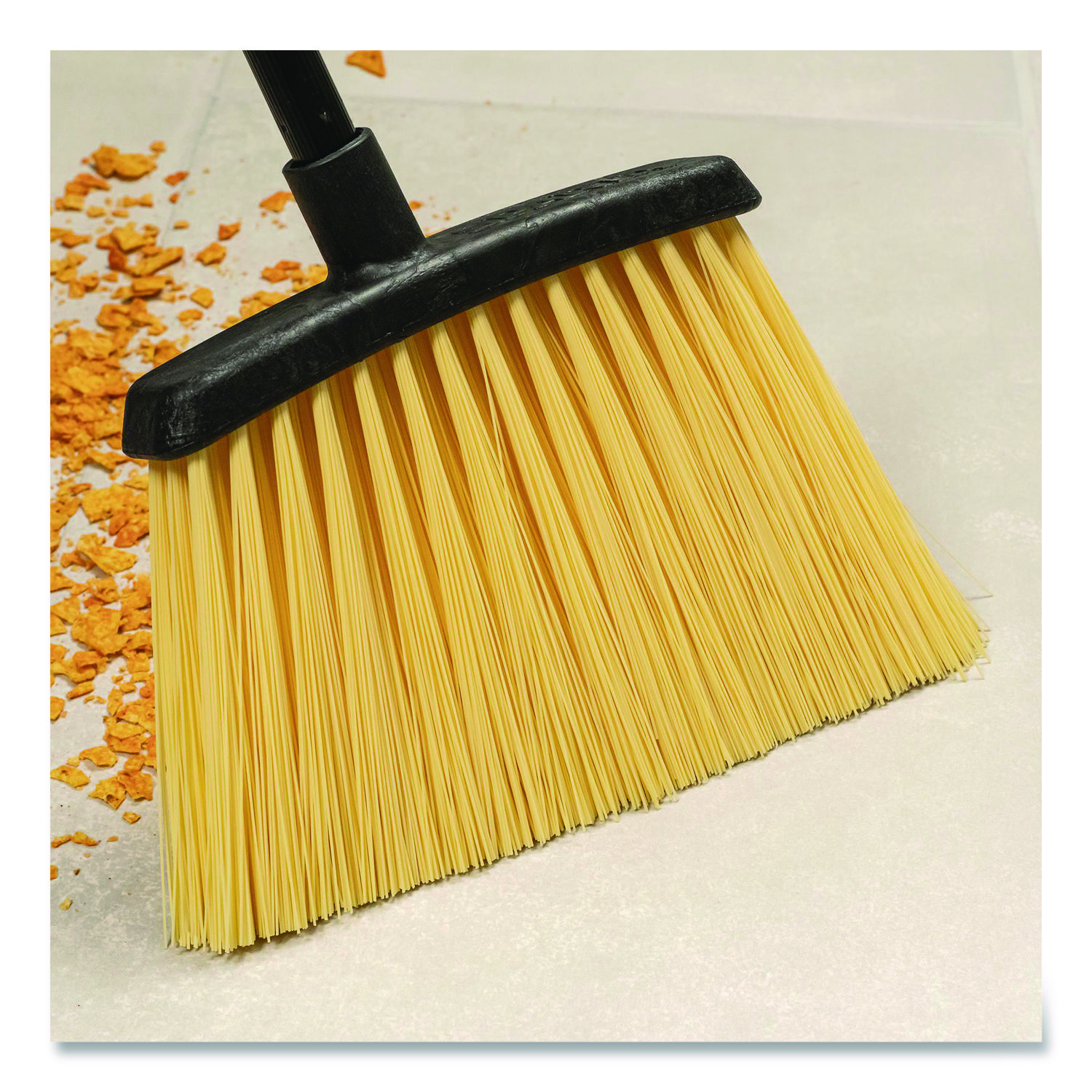 Carlisle Duo-Sweep Unflagged Heavy Duty Angle Broom, 55", Black/Yellow ...