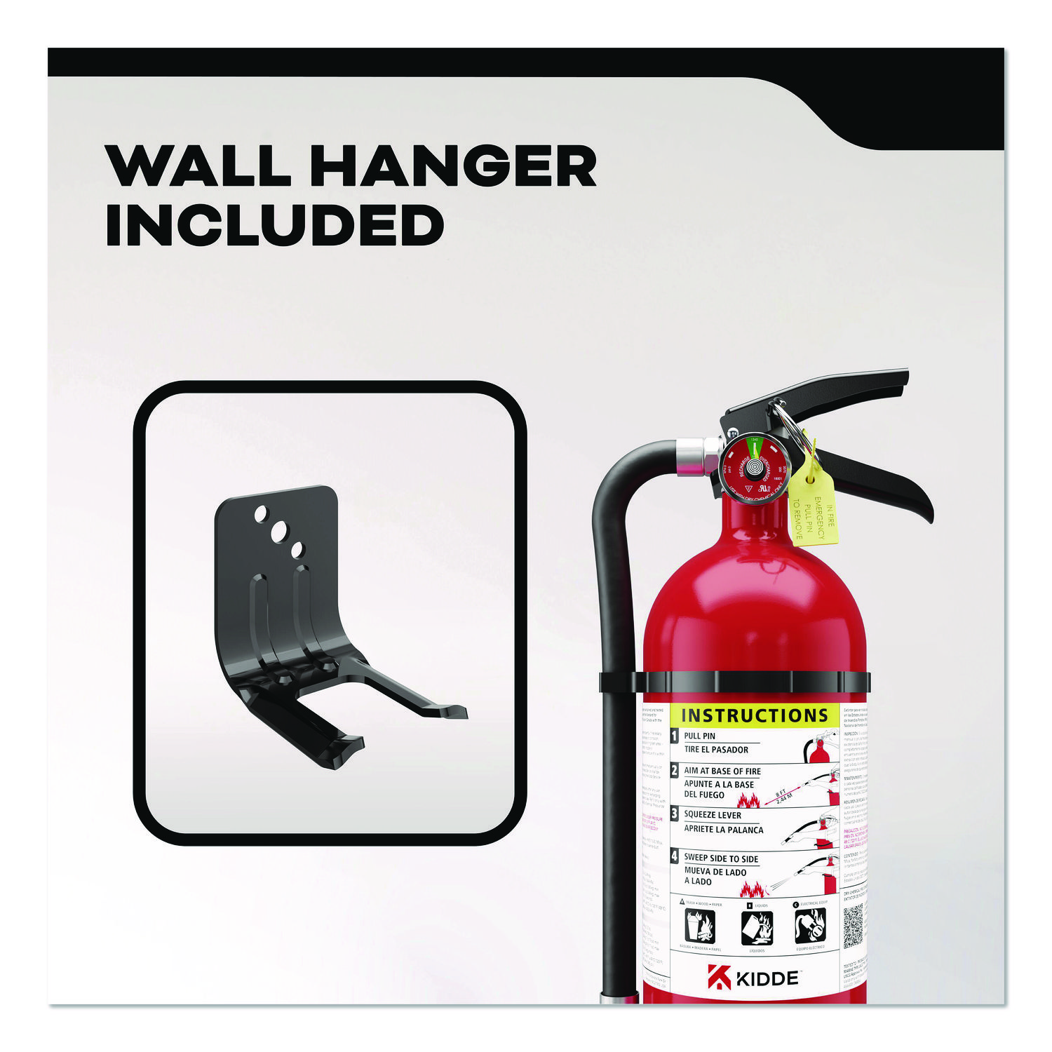 Pro-5MP Series Fire Extinguisher, with Bracket/Metal Strap, 3-A, 40-B:C ...