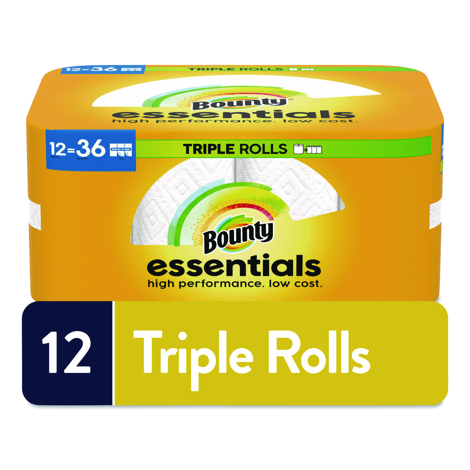 Essentials Select-A-Size Kitchen Roll Paper Towels, 2-Ply, 5.9 x 11 ...