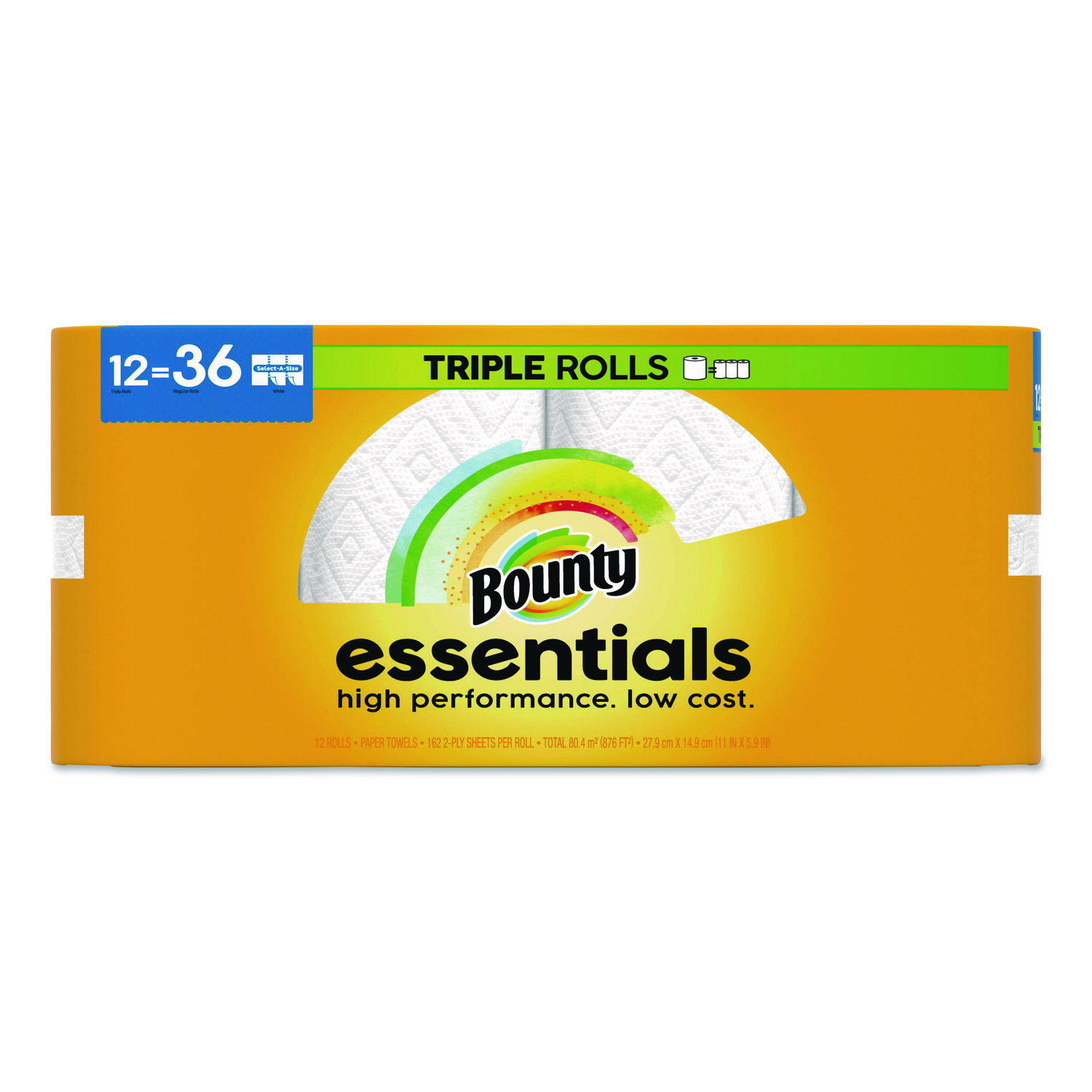Essentials Select-A-Size Kitchen Roll Paper Towels, 2-Ply, 5.9 x 11 ...