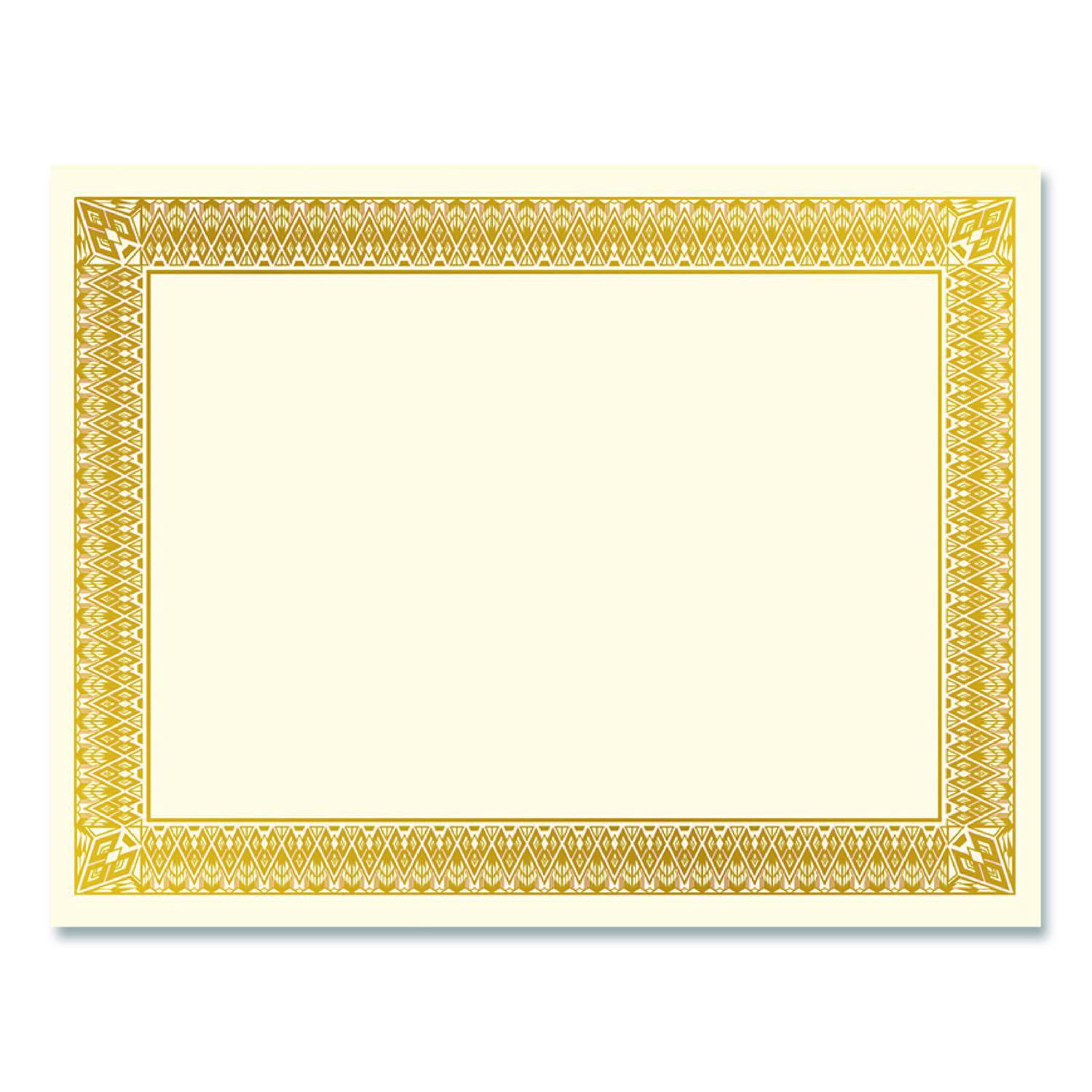 Award Certificates, 8.5 x 11, Ivory with Elegant Gold Border, 15/Pack ...