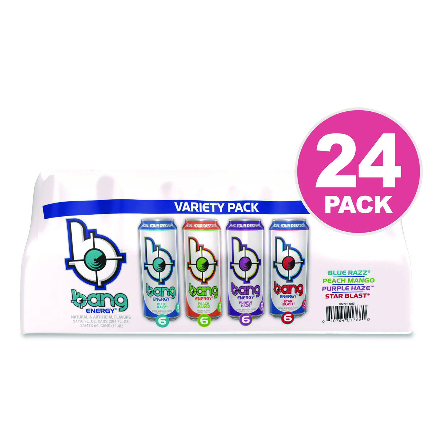 bang Energy® Energy Drink Variety Pack, Assorted Flavors, 16 oz Can, 24 ...