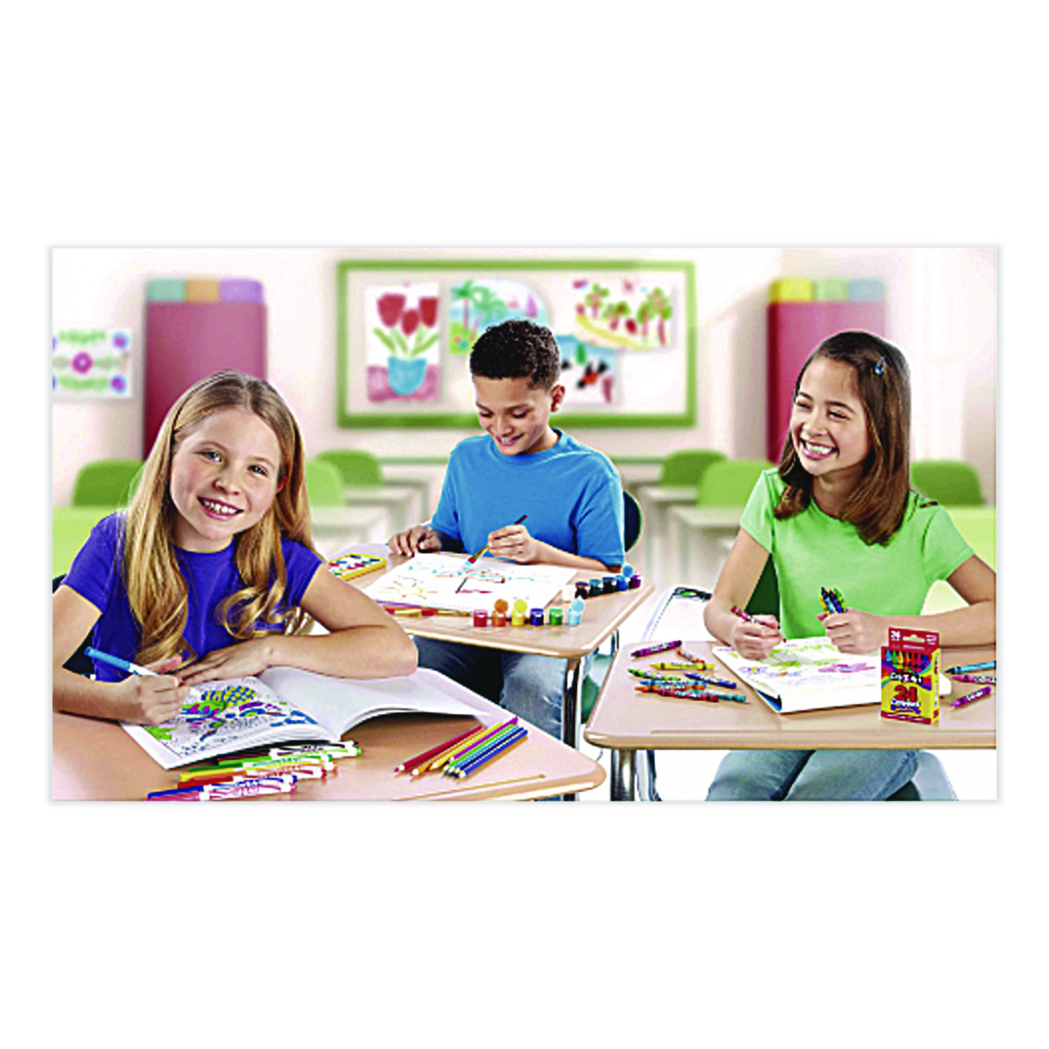 Cra-Z-Art® Washable Kids' Paint Set, with Artist Brush, 12 Assorted ...