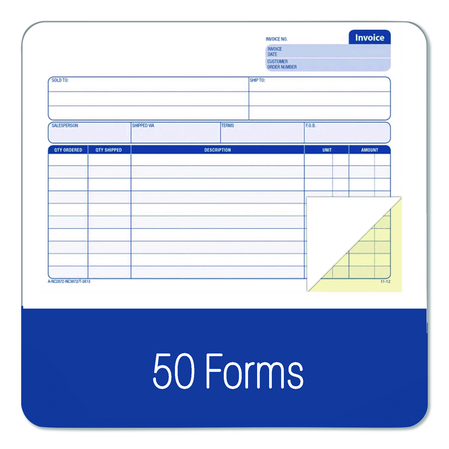 Adams® Multipart General-Purpose Invoice Forms, Two-Part Carbonless, 8. ...