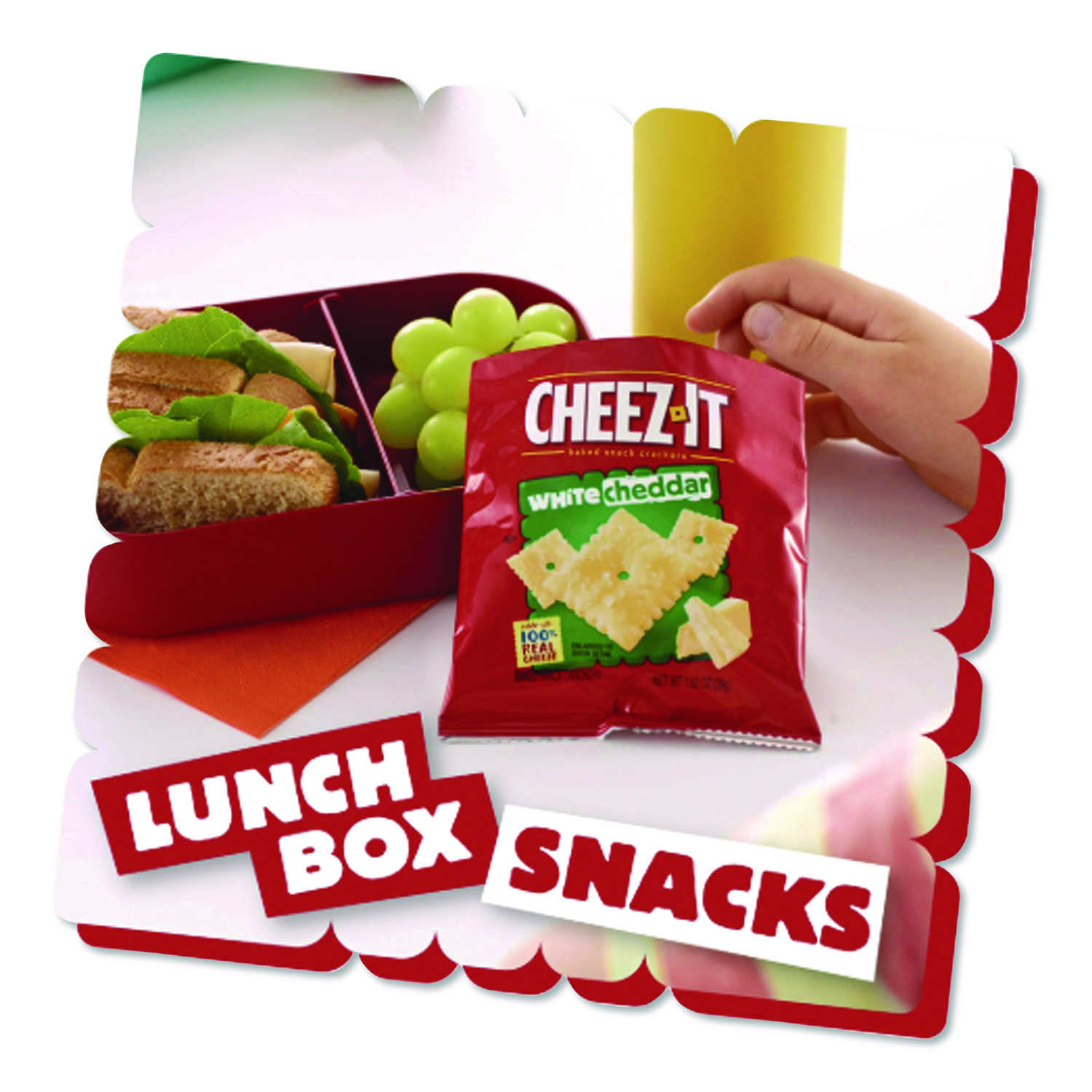 Cheez-it Crackers, 1.5 oz Bag, White Cheddar, 45/Carton ...