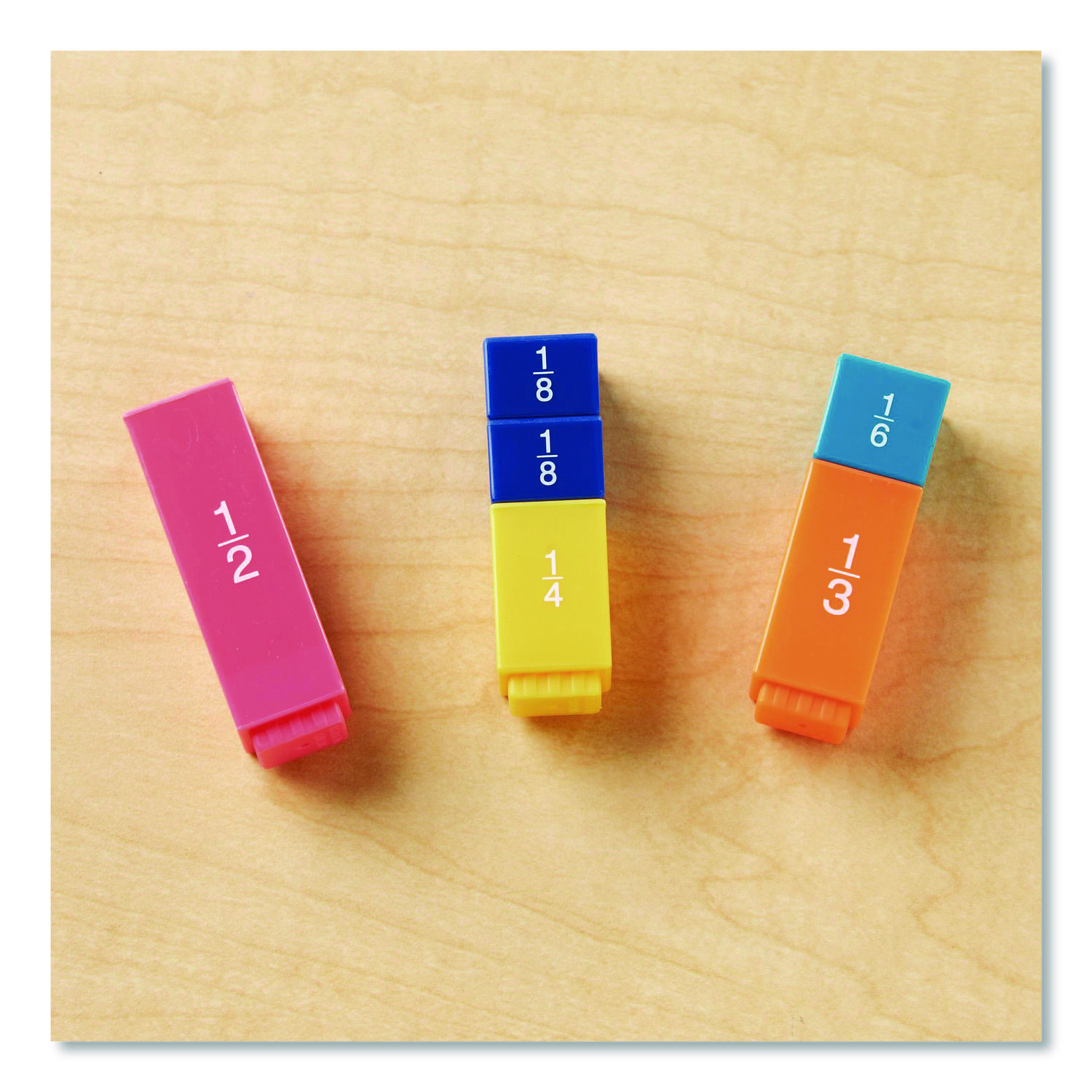 Learning Resources® Fraction Tower Fraction Cubes, Grades 1 to 4, 51 ...