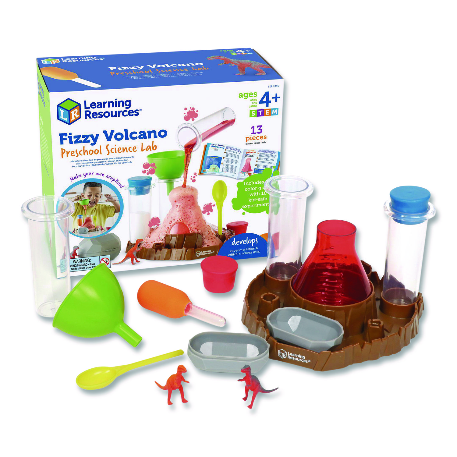 Learning Resources® Fizzy Volcano Preschool Science Lab, Grades Pre-K ...