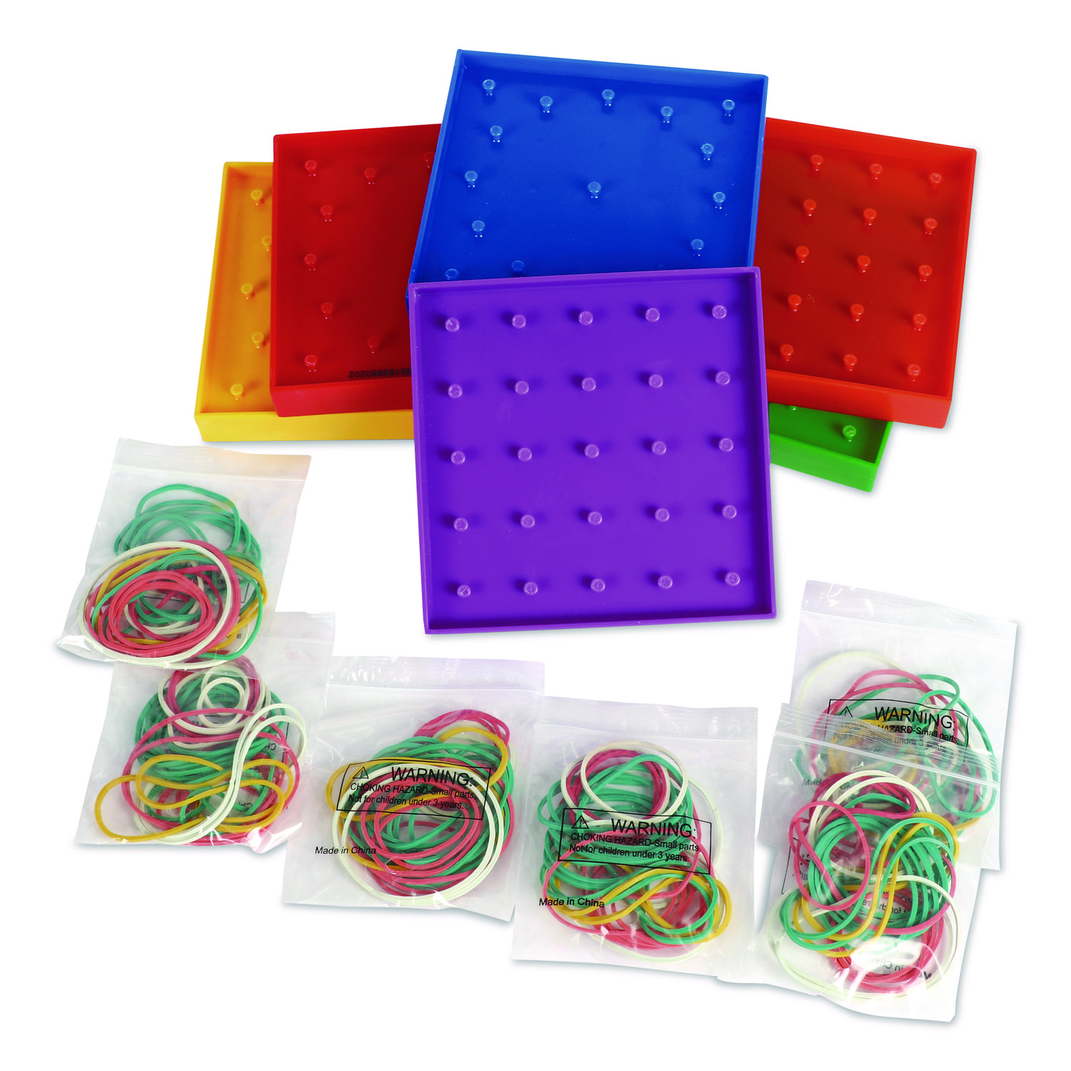 Learning Resources® Double-Sided Assorted Geoboards, Grades K to 3, 5 ...
