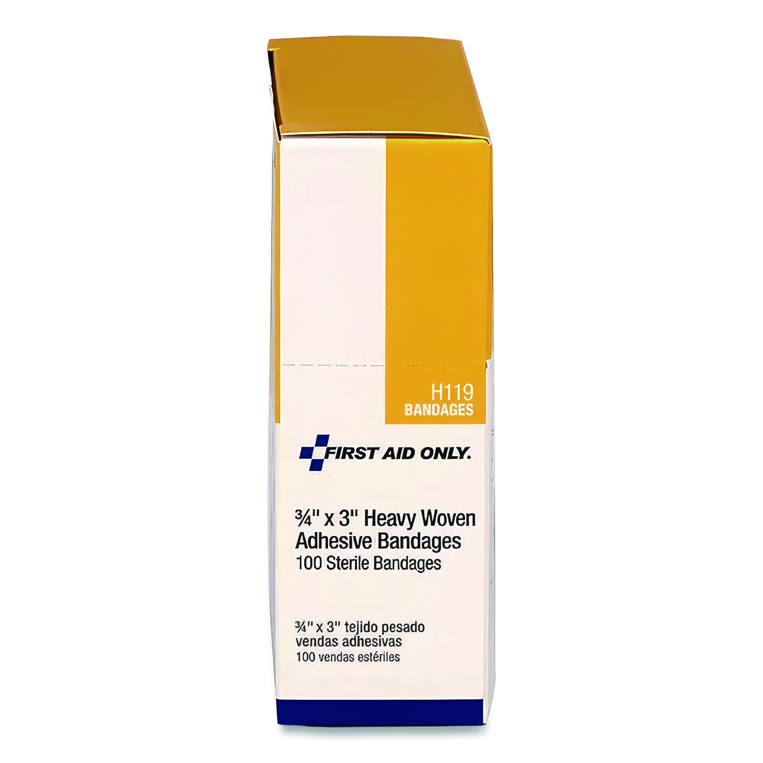 First Aid Only™ Heavy Woven Adhesive Bandages, Strip, 0.75 x 3, 100/Box ...