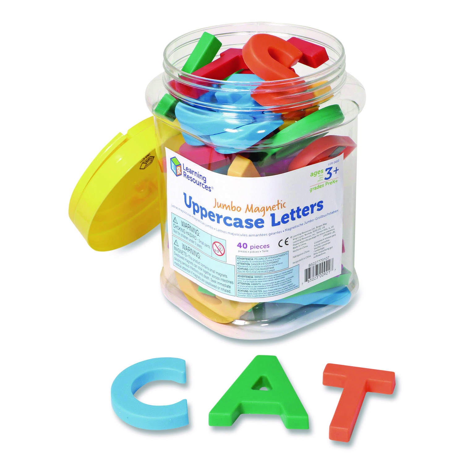 Learning Resources® Jumbo Uppercase Magnetic Letters, 2.5" Tall ...