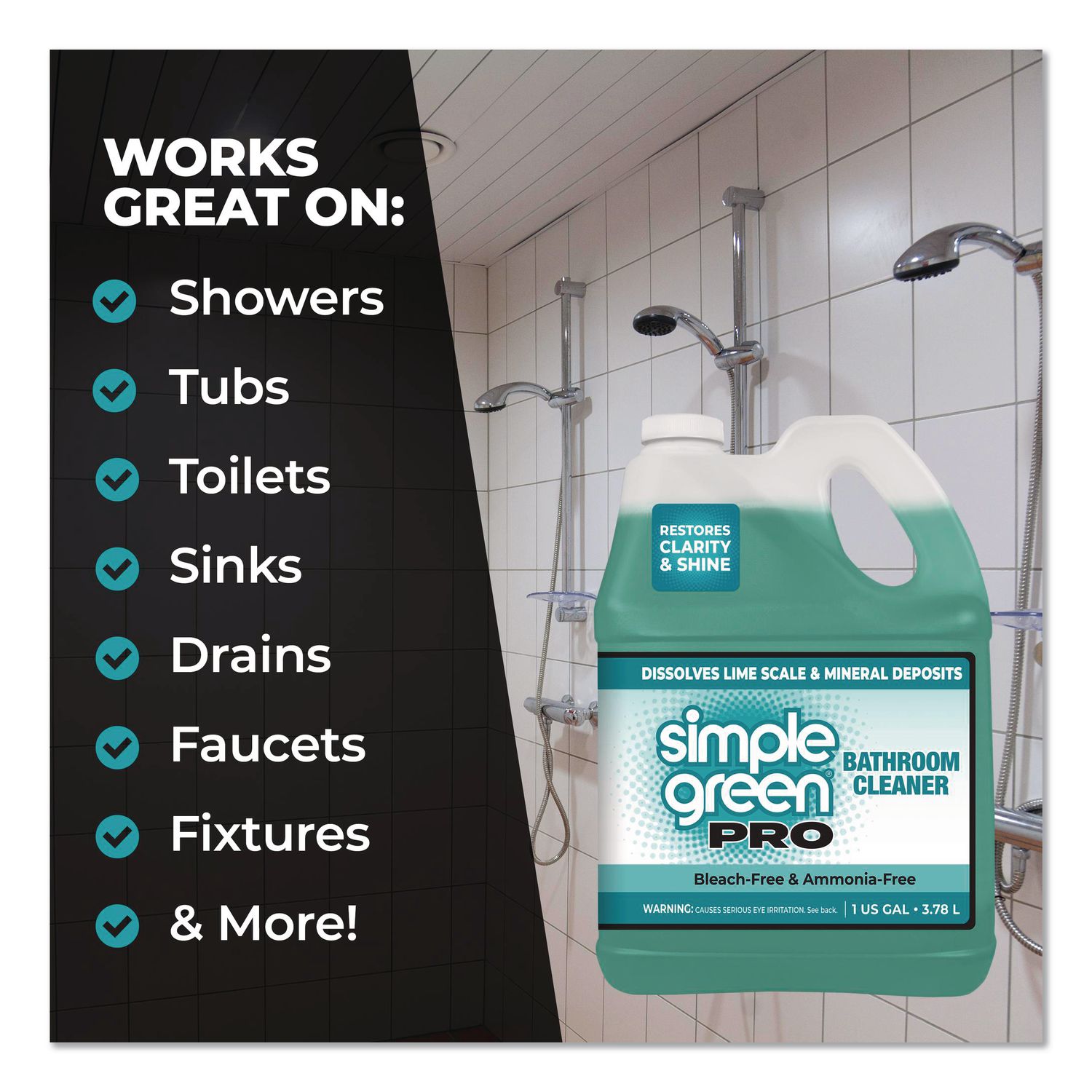 Simple Green® Pro Bathroom Cleaner, 1 gal Bottle, 4/Carton | Arnolds ...