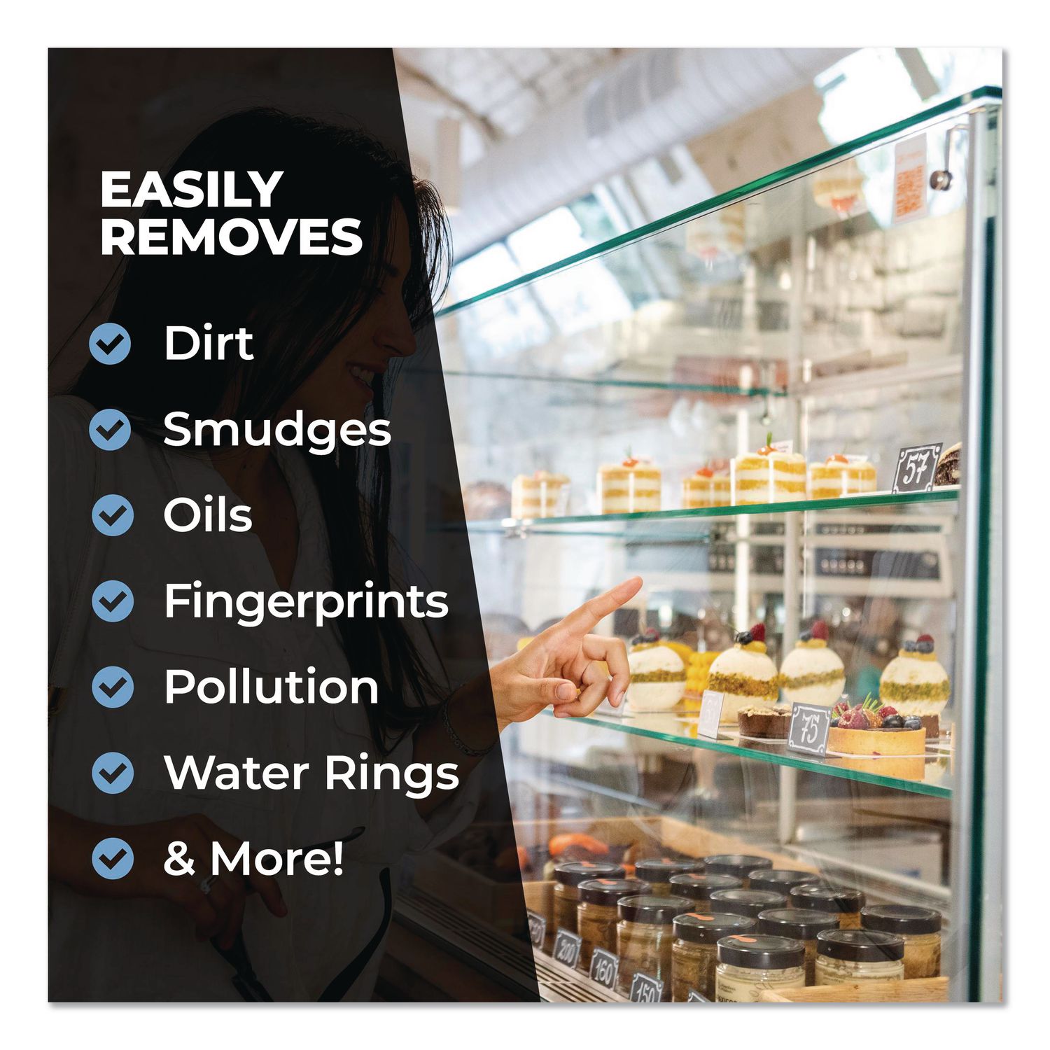 Pro Glass Cleaner Ready-To-Use, 32 oz Spray Bottle, 12/Carton ...