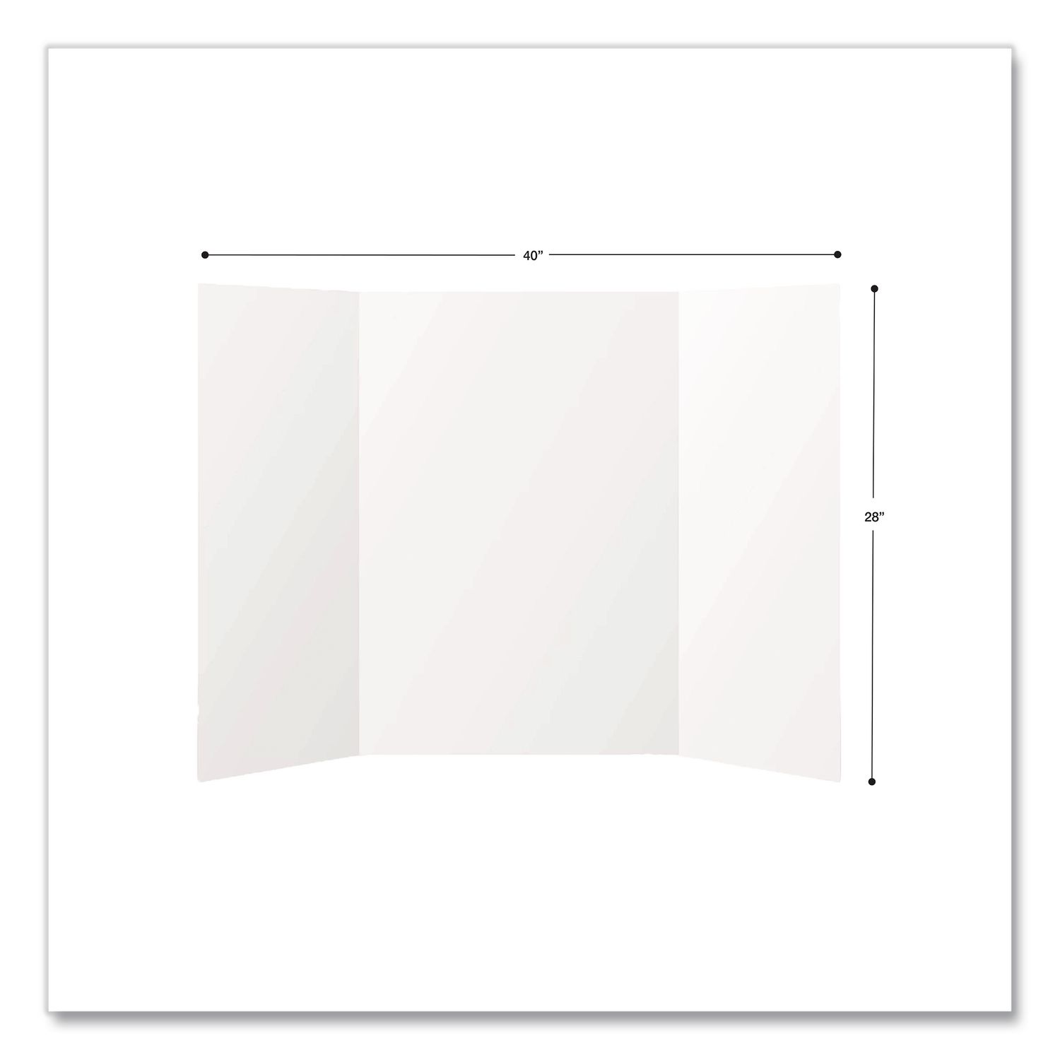 Formit Trifold Display Boards, 28 x 40, White ; | J & P Supply, Inc.