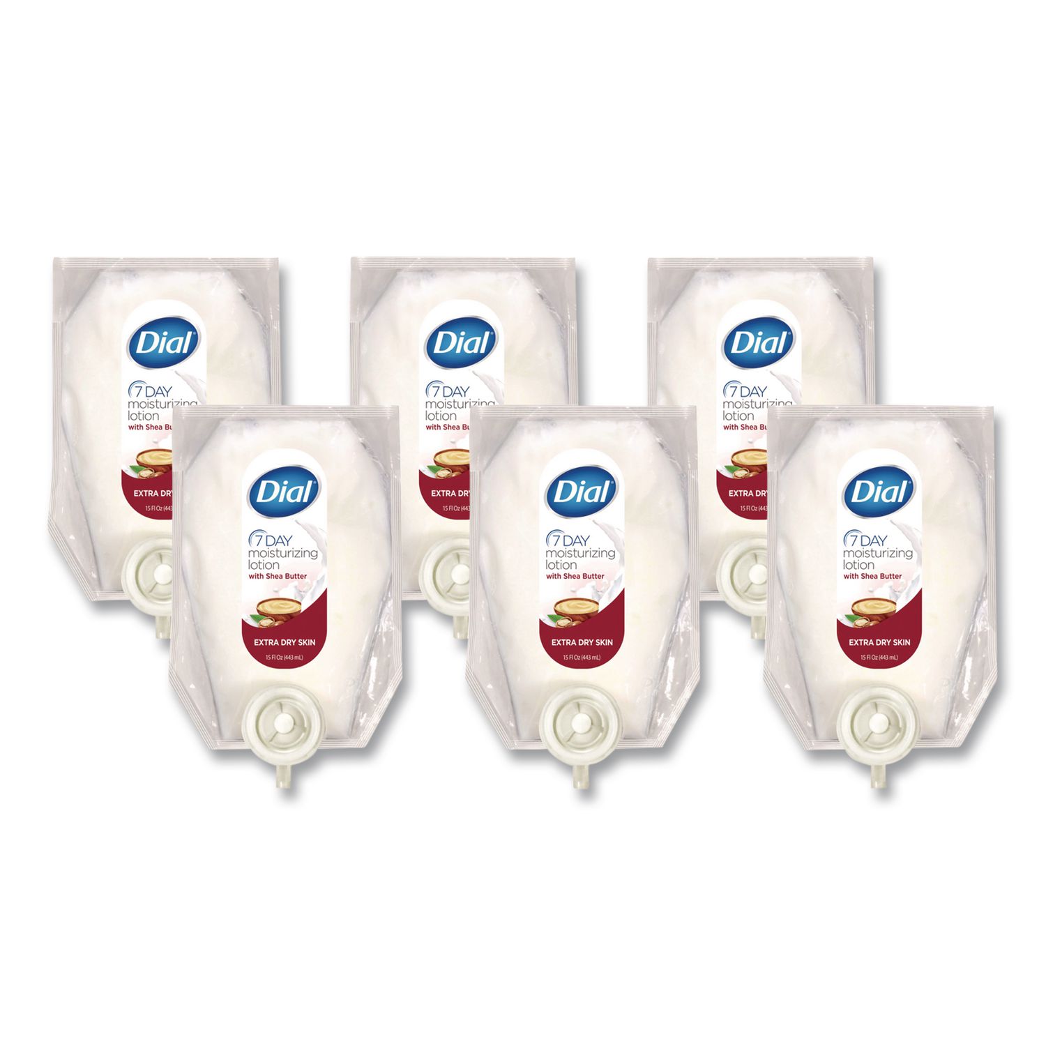 7-Day Moisturizing Lotion for Versa Dispenser, 15 oz Refill Pouch, 6 ...