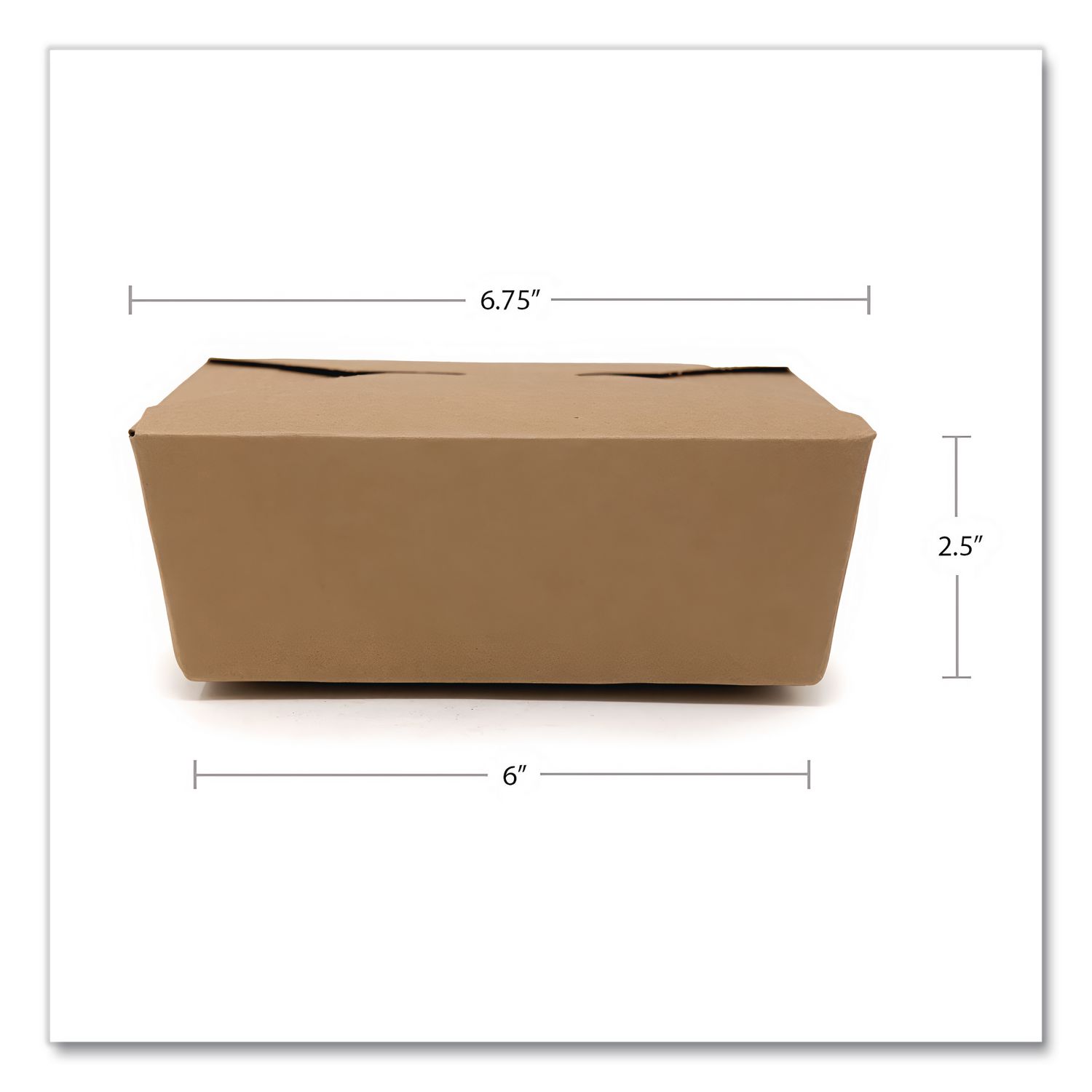 SCT® ChampPak Carryout Boxes, #3, 7.75 x 5.5 x 2.5, Brown, Paper, 200 ...