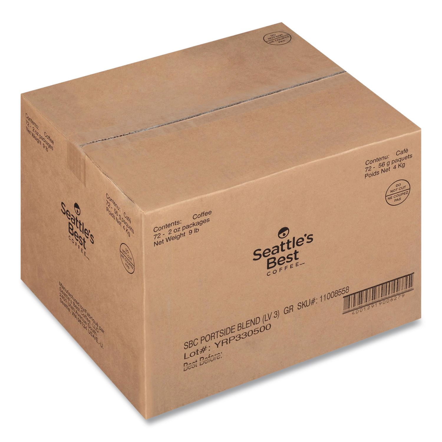 Seattle's Best™ Premeasured Coffee Packs, Portside Blend, 2.1 oz Packet ...