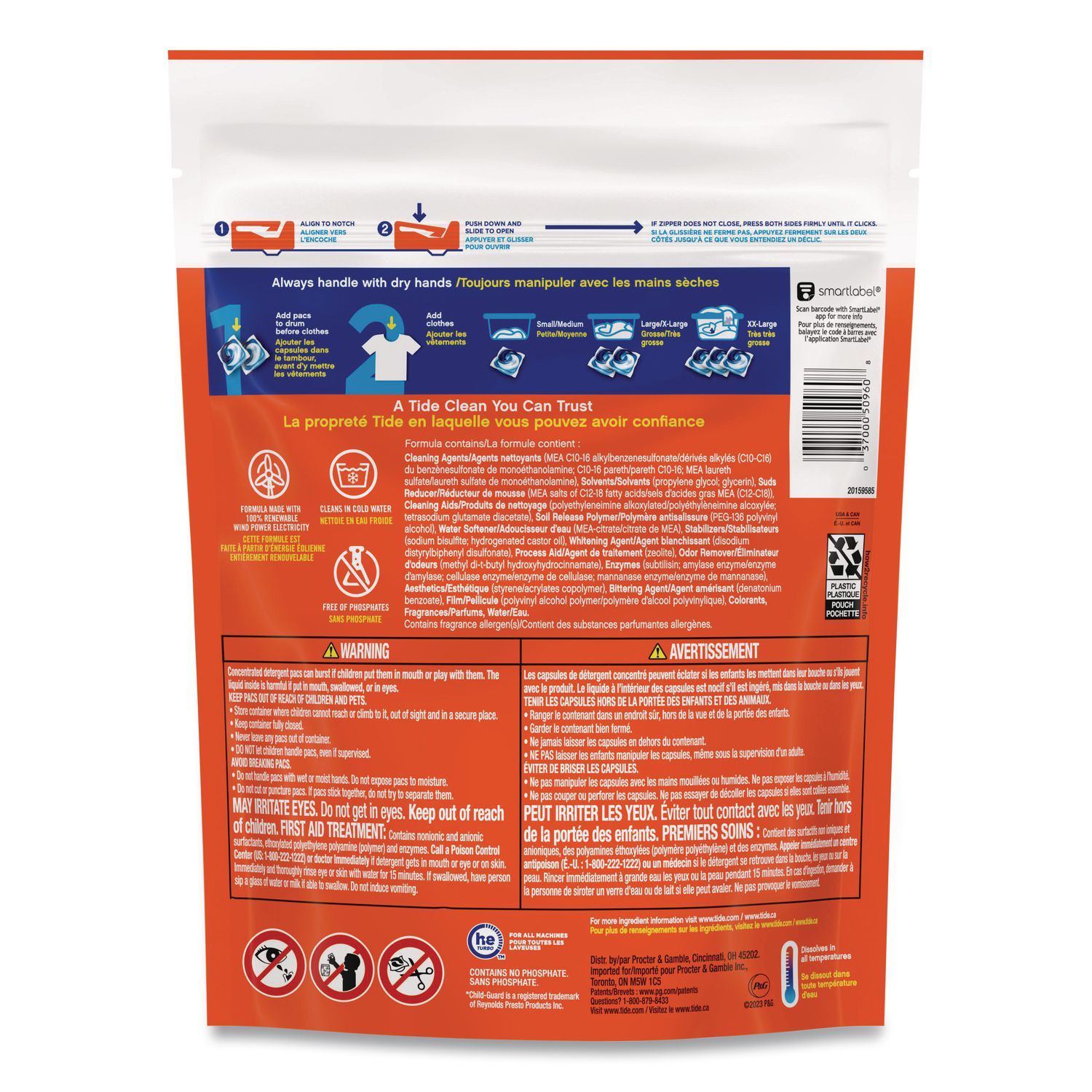 Tide® Pods, HE Compatible, Laundry Detergent, Spring Meadow, 31/Pack, 4 ...